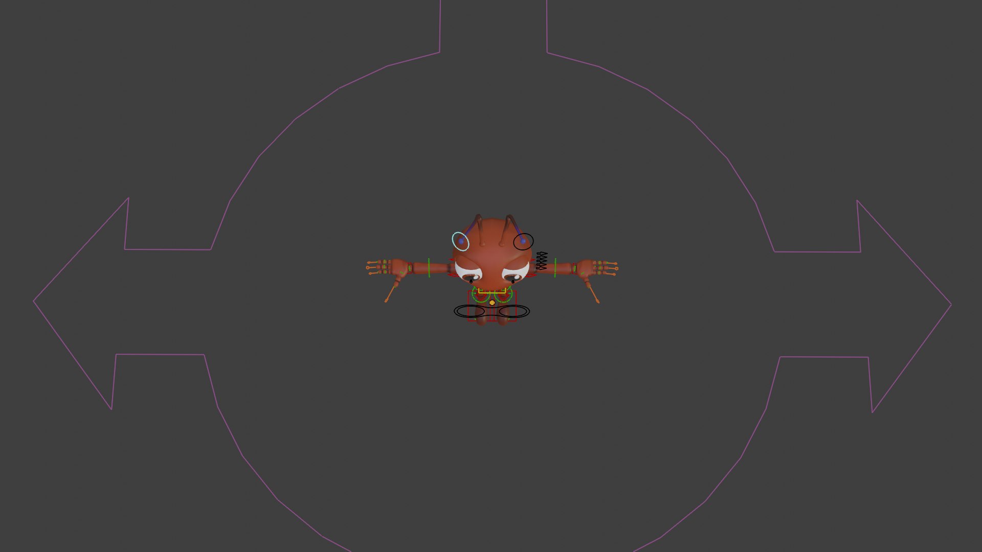 Cartoon Ant Rigged Blender 3D Model - TurboSquid 1781988