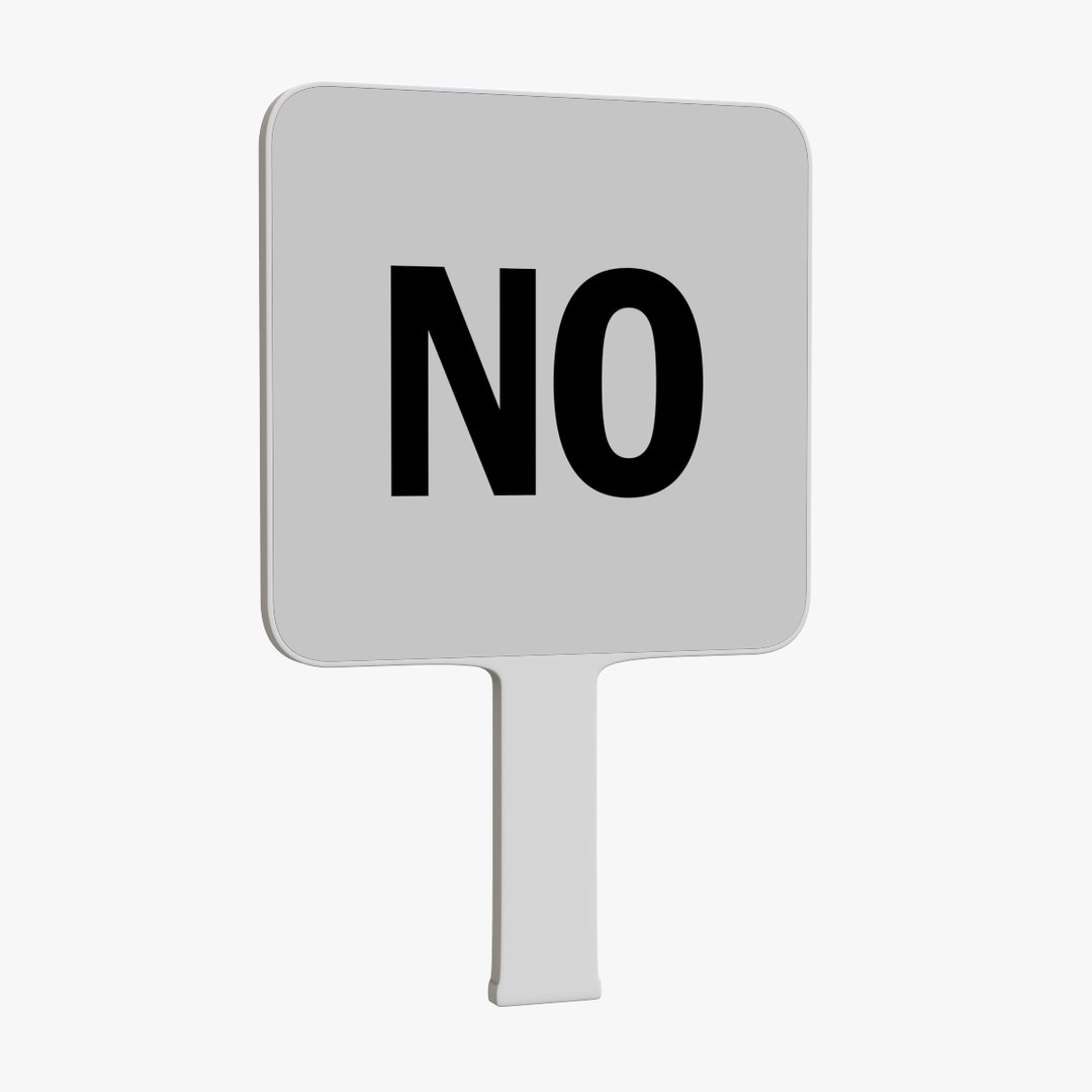 3D White Panel Sign - TurboSquid 1275956