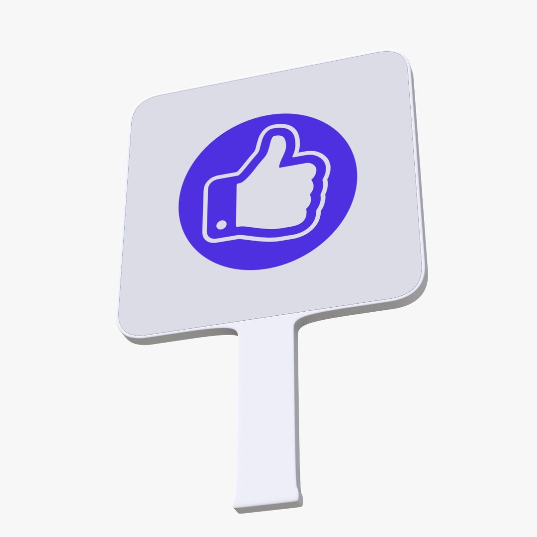 3D White Panel Sign - TurboSquid 1275956