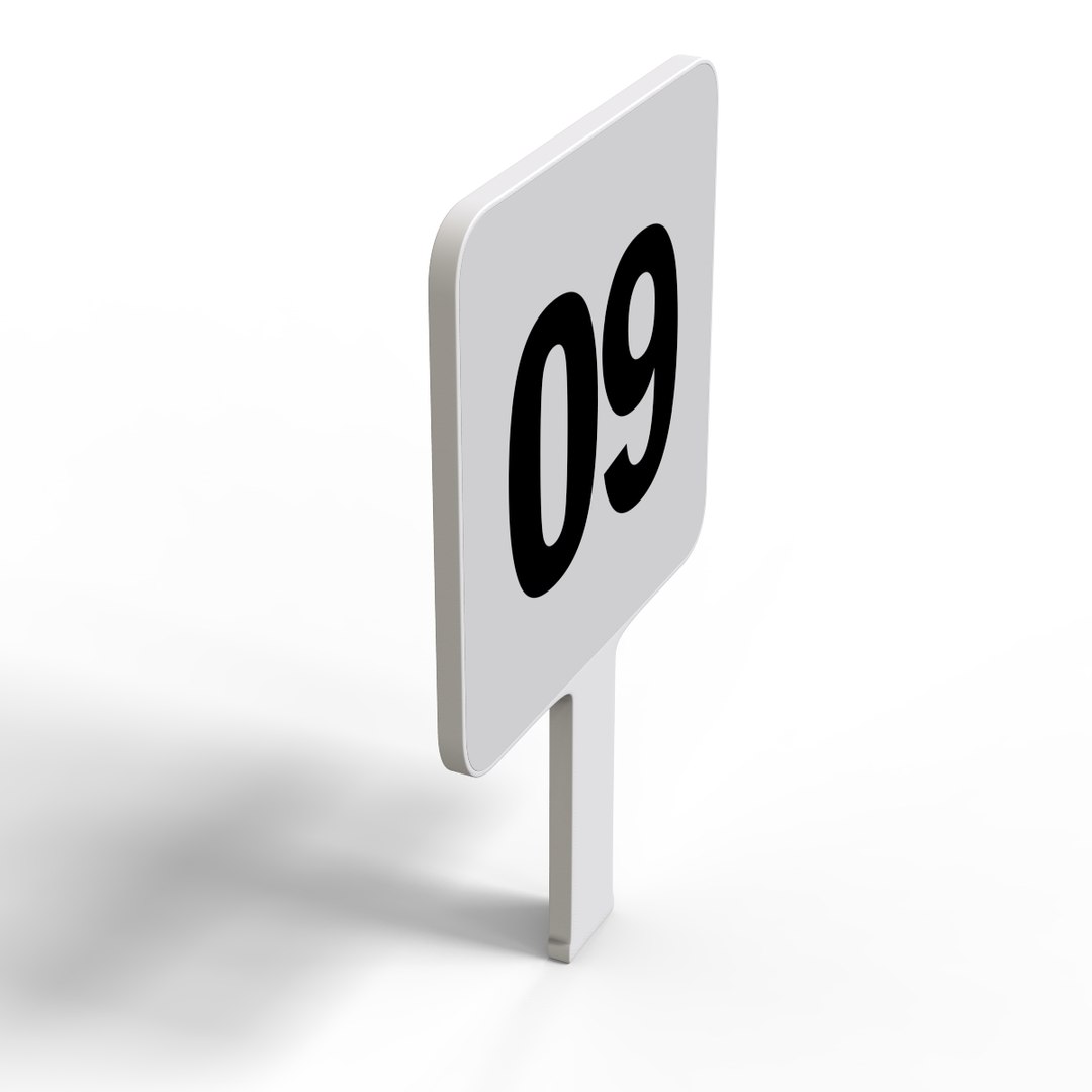 3D White Panel Sign - TurboSquid 1275956