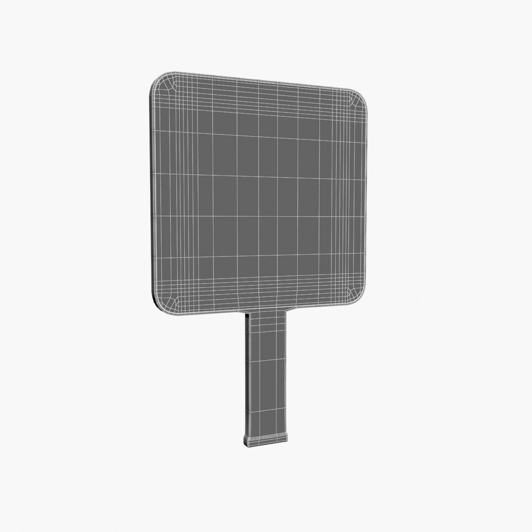 3D White Panel Sign - TurboSquid 1275956