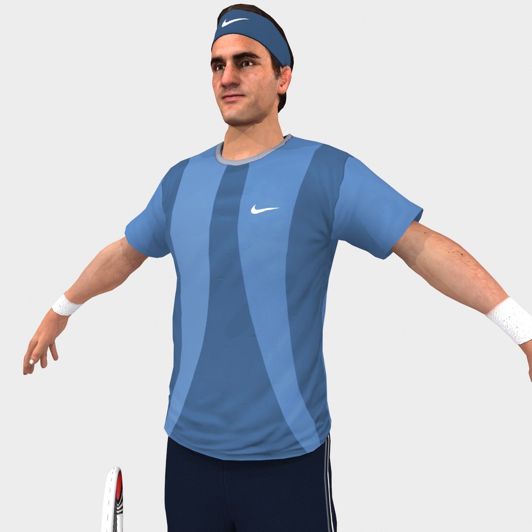 3dsmax Roger Federer