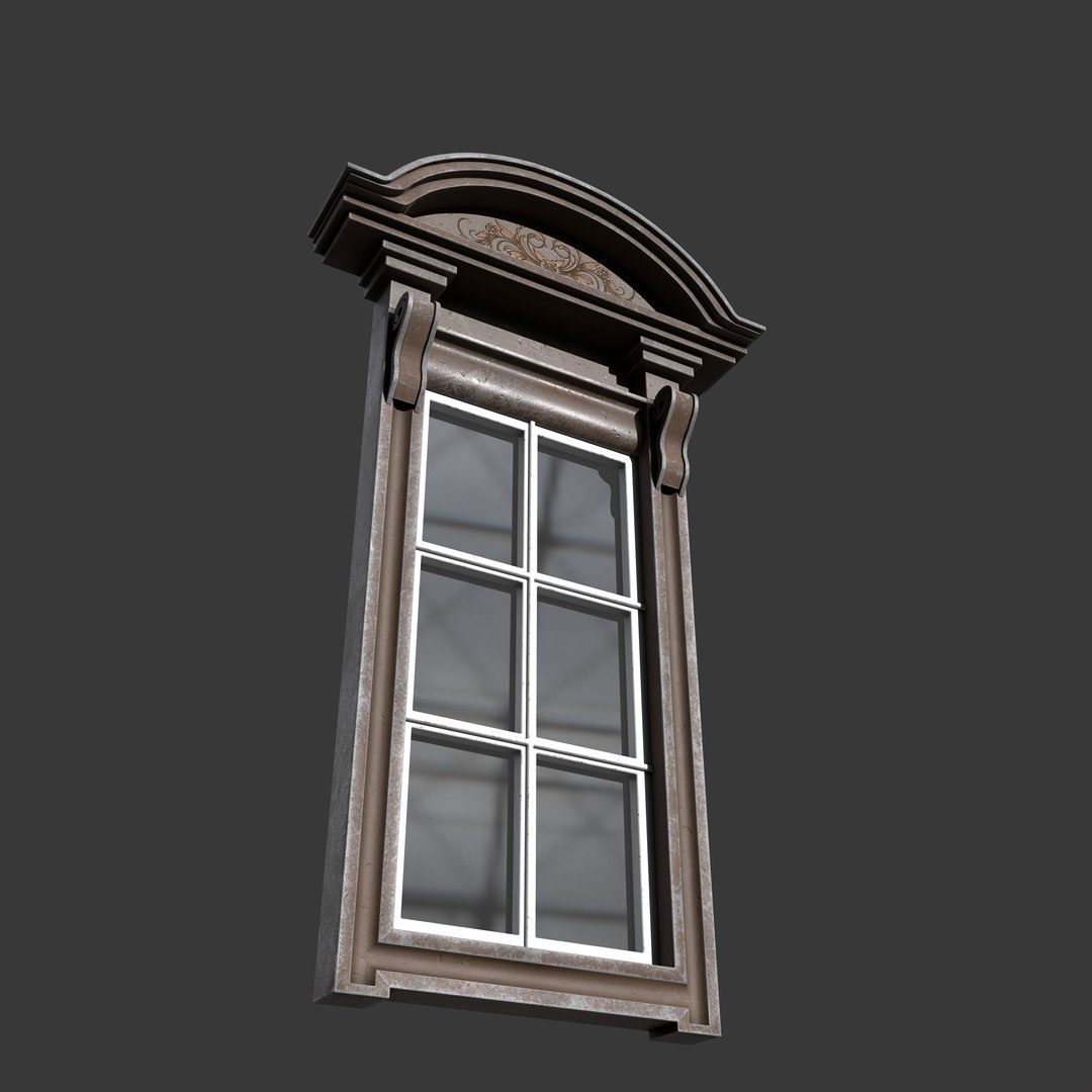 3D Model Classic Cartoon PBR Modular Windows Collection 1 - TurboSquid ...