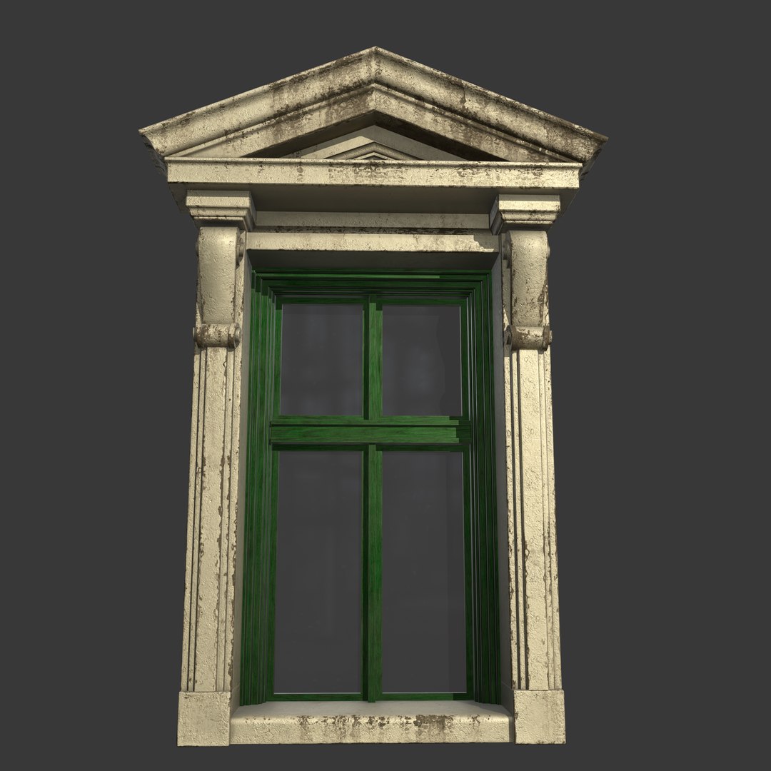 3D Model Classic Cartoon PBR Modular Windows Collection 1 - TurboSquid ...