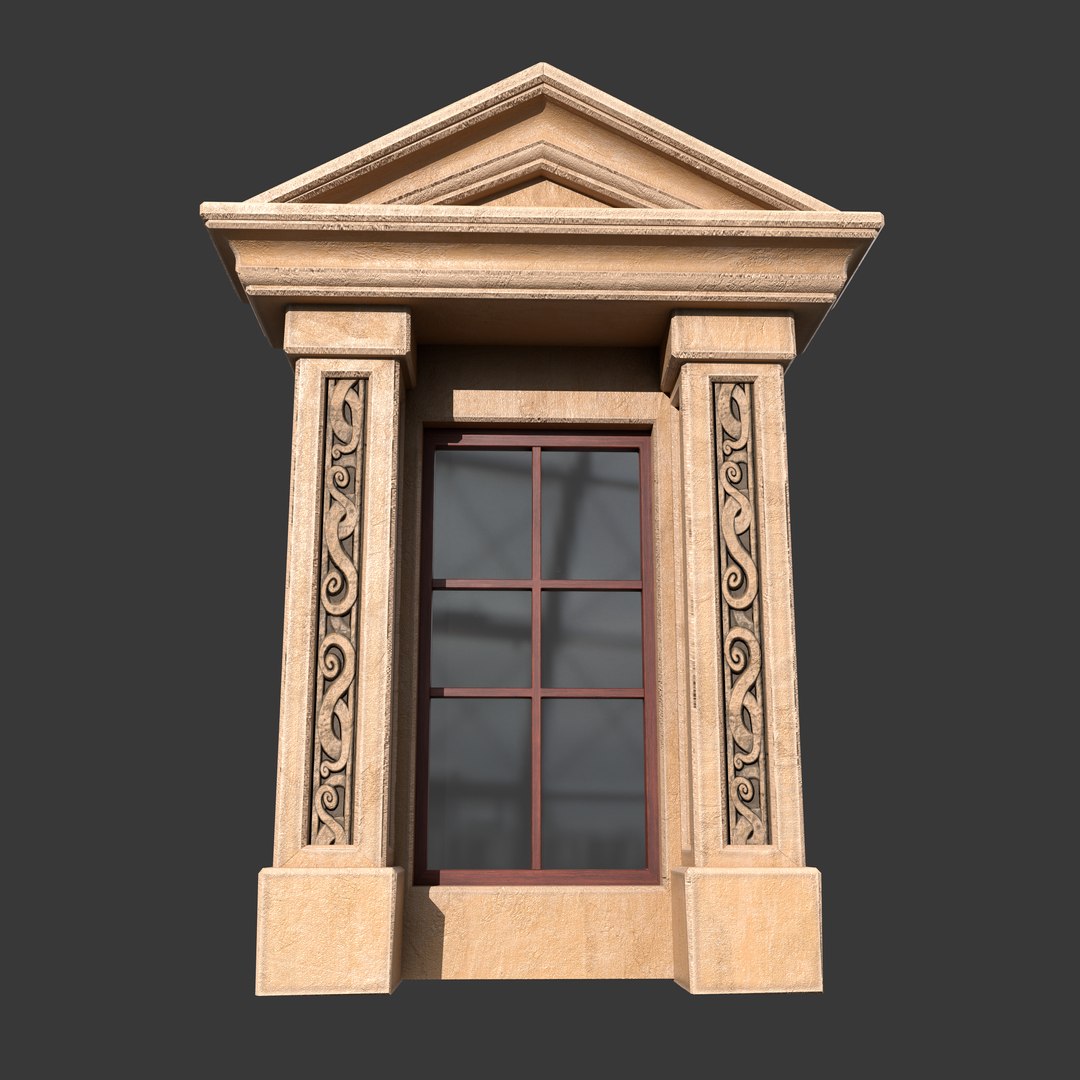 3D Model Classic Cartoon PBR Modular Windows Collection 1 - TurboSquid ...
