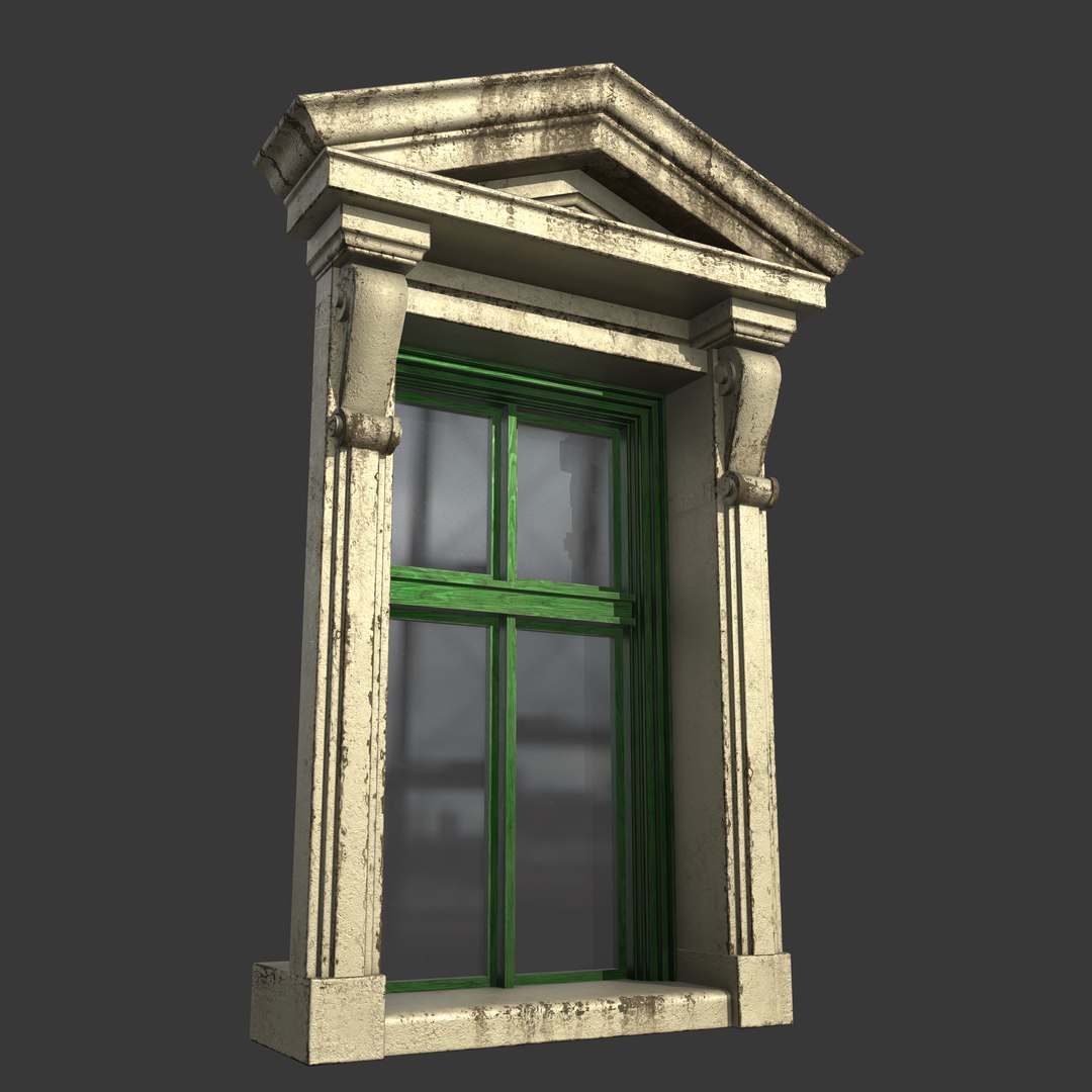 3D Model Classic Cartoon PBR Modular Windows Collection 1 - TurboSquid ...