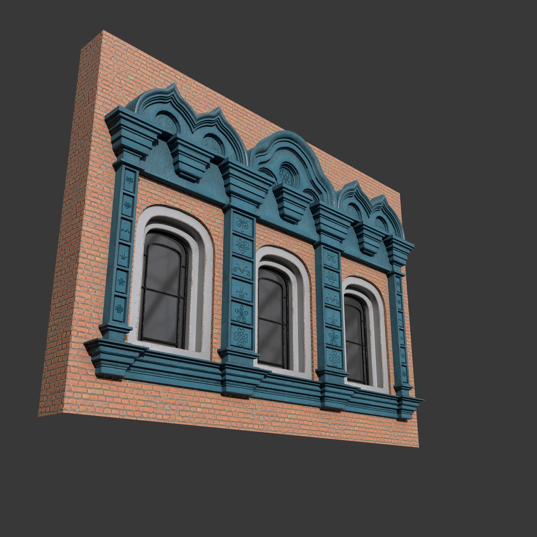 3D Model Classic Cartoon PBR Modular Windows Collection 1 - TurboSquid ...