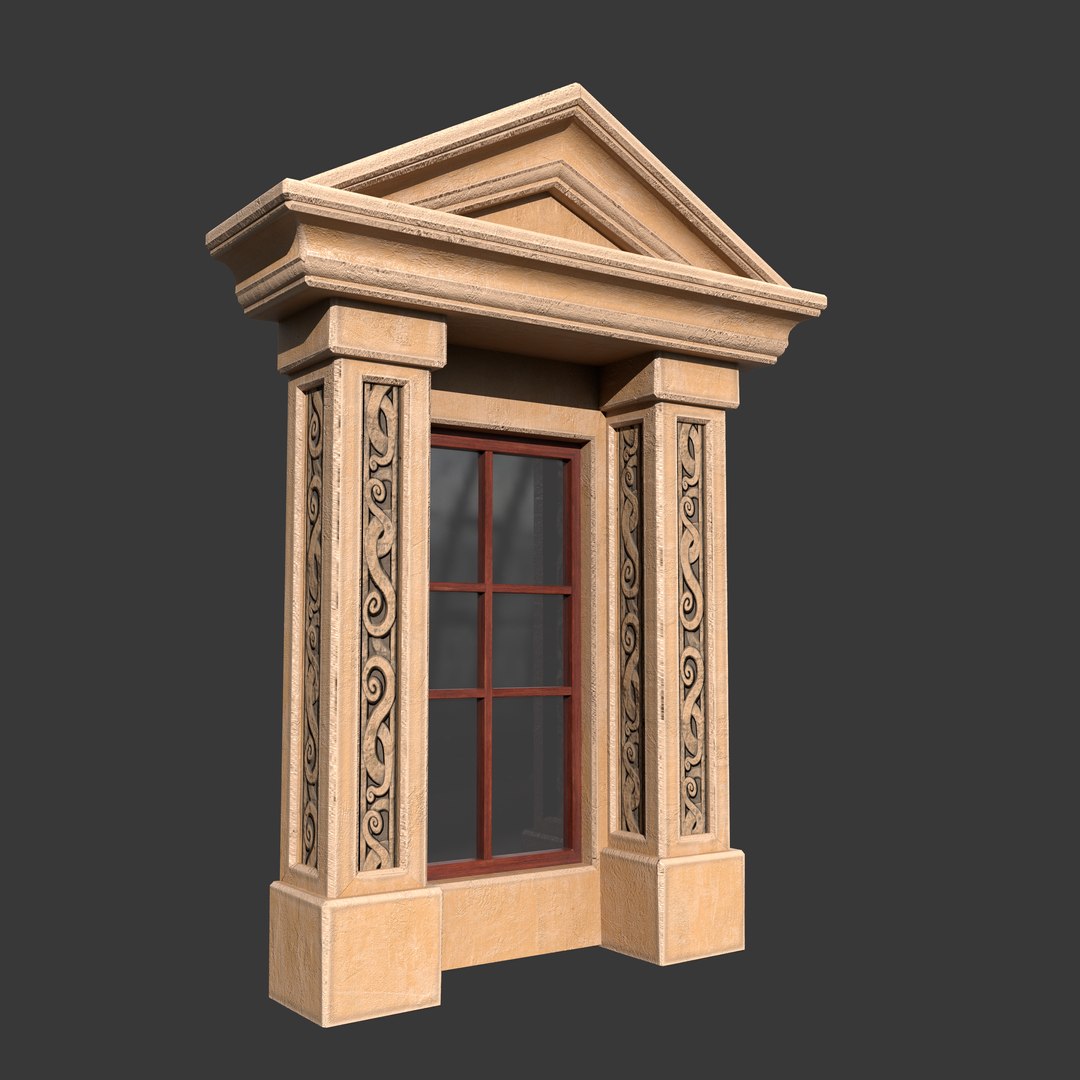 3D Model Classic Cartoon PBR Modular Windows Collection 1 - TurboSquid ...