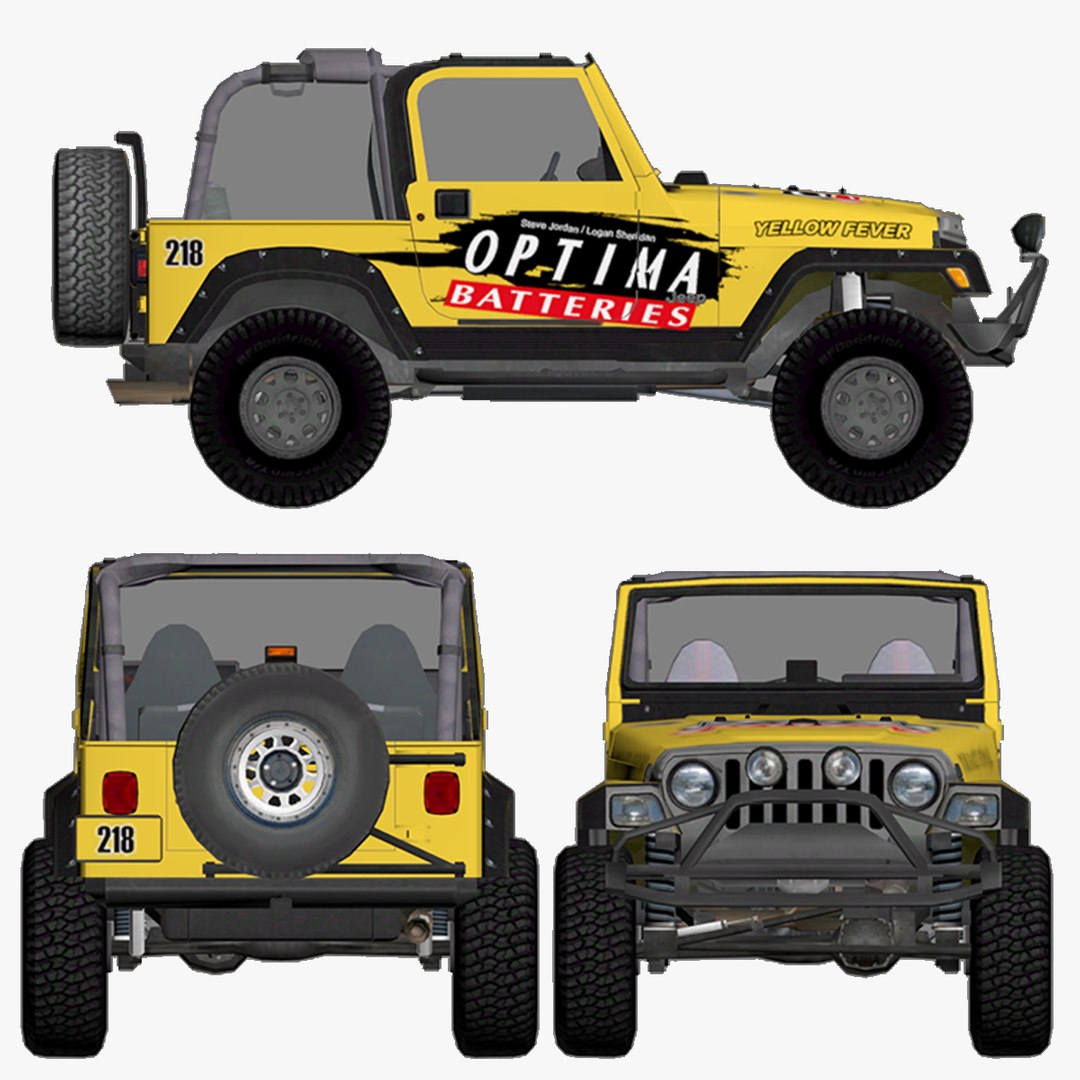 3D 3D Dirt-Offroad Sport Car-012 II Optimation-Sport-4x4 Car-3D Low ...