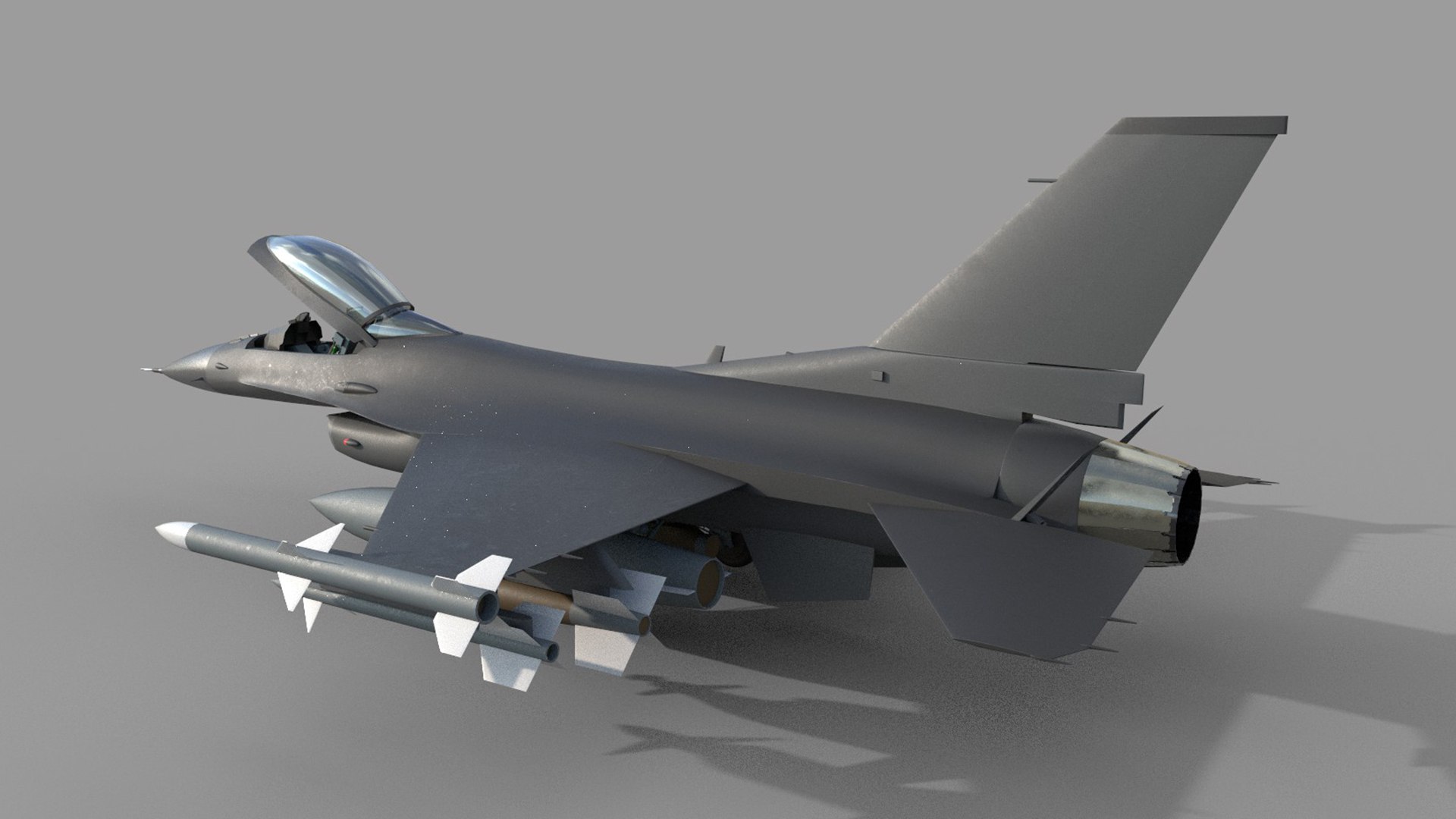 3D F-16 Fighting Falcon Model - TurboSquid 2306370