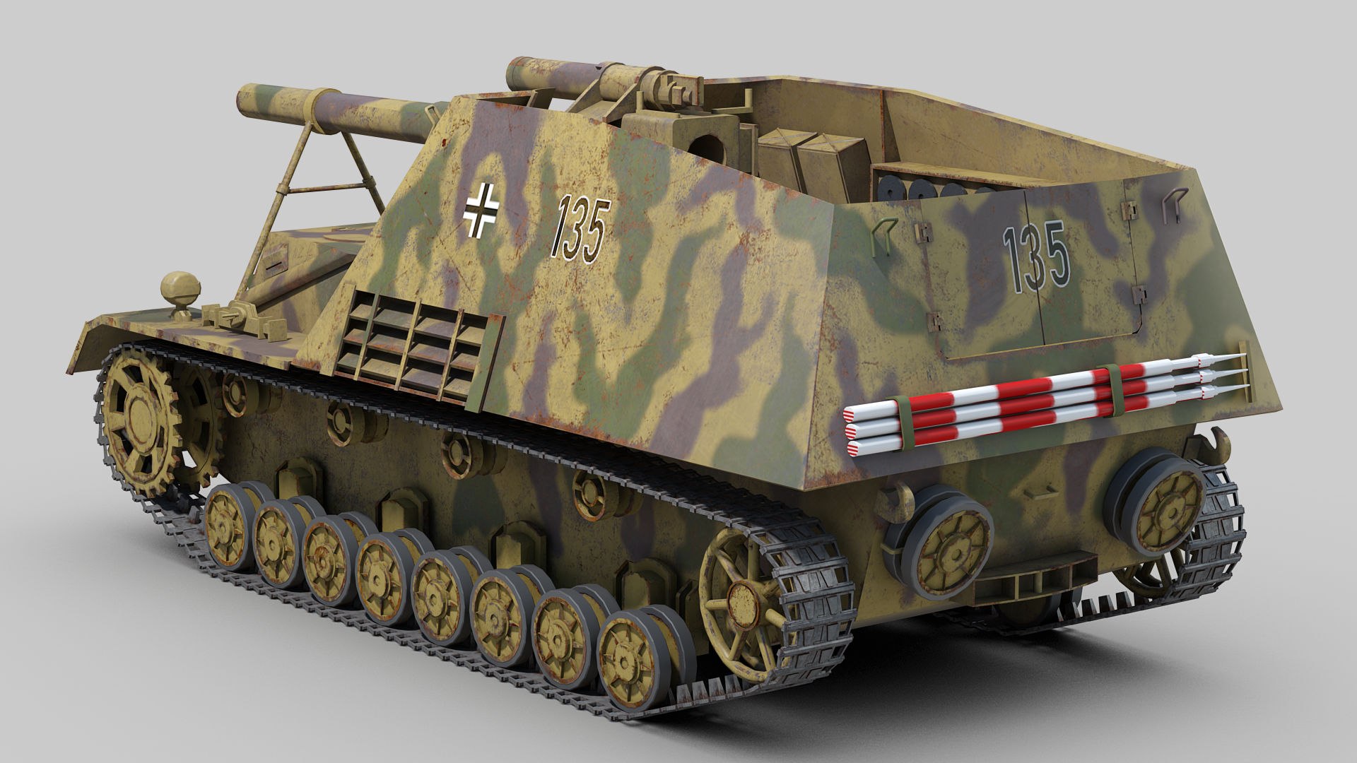 SdKfz 165 Hummel Model - TurboSquid 2279216