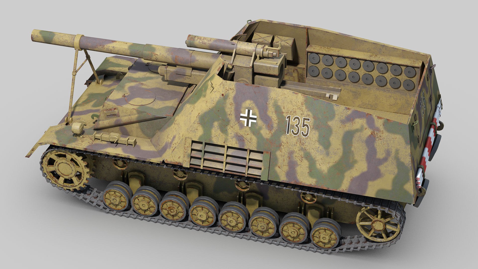 SdKfz 165 Hummel Model - TurboSquid 2279216