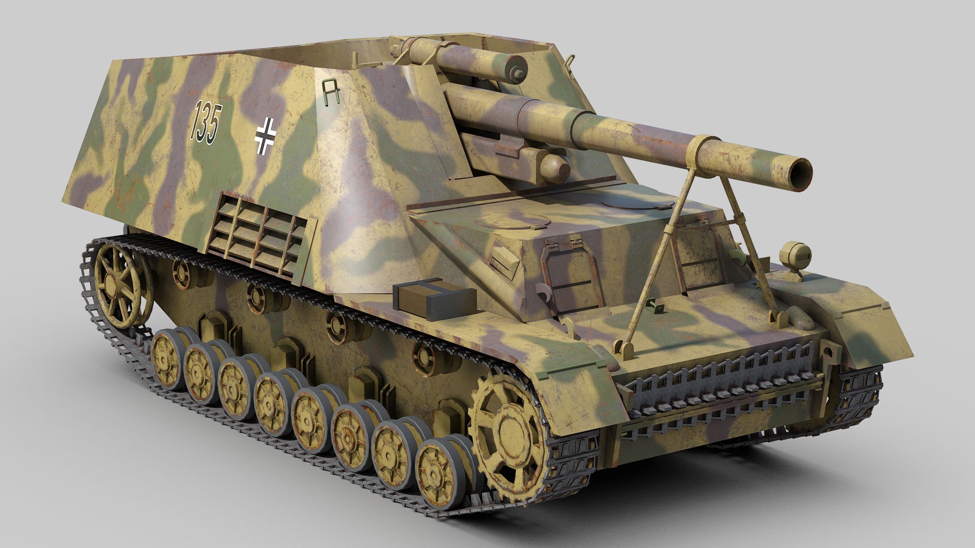 SdKfz 165 Hummel Model - TurboSquid 2279216