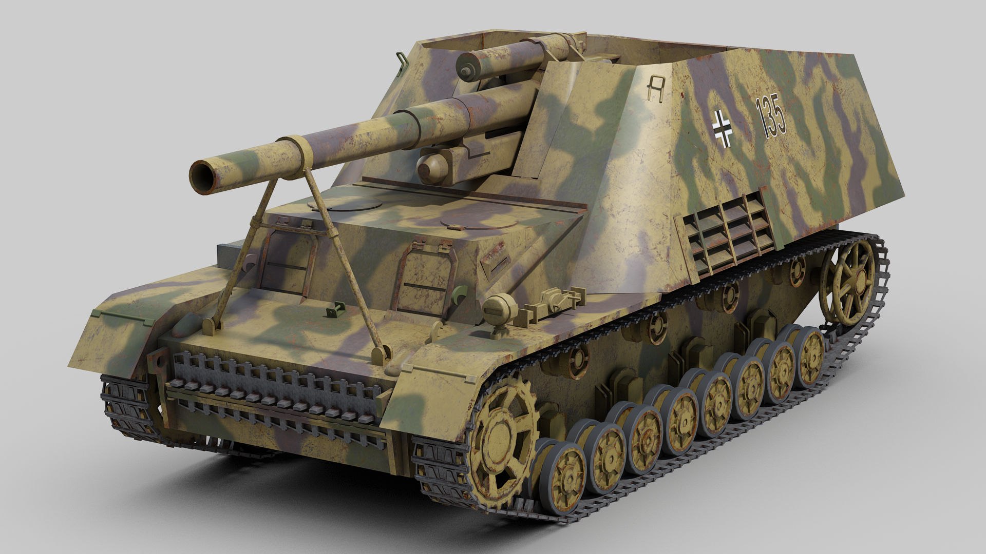 SdKfz 165 Hummel Model - TurboSquid 2279216