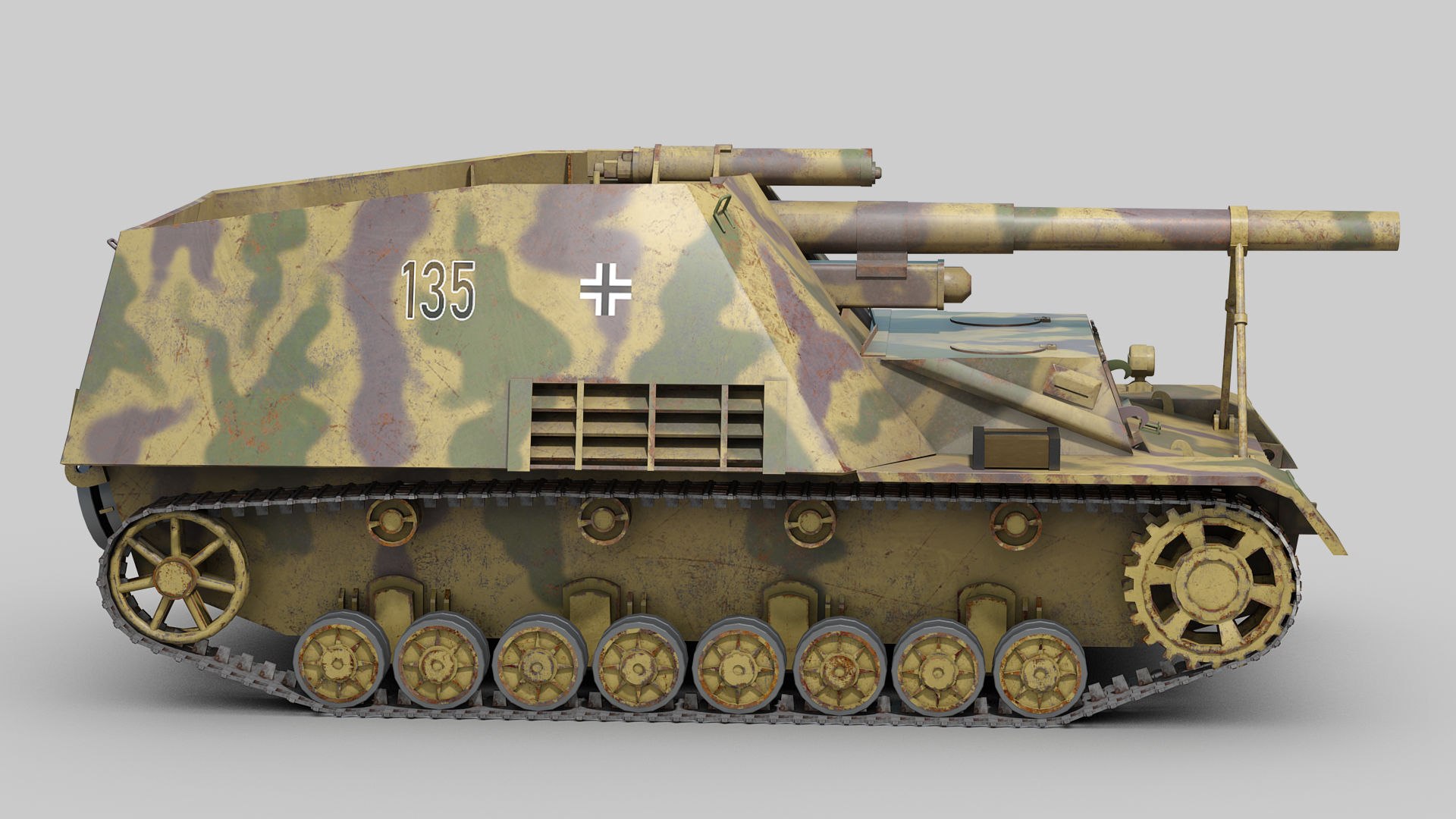 SdKfz 165 Hummel Model - TurboSquid 2279216