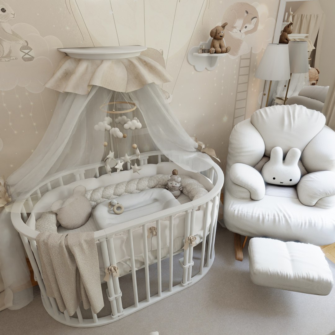 Baby Room 5 Blender Scene 3D Model - TurboSquid 2305274