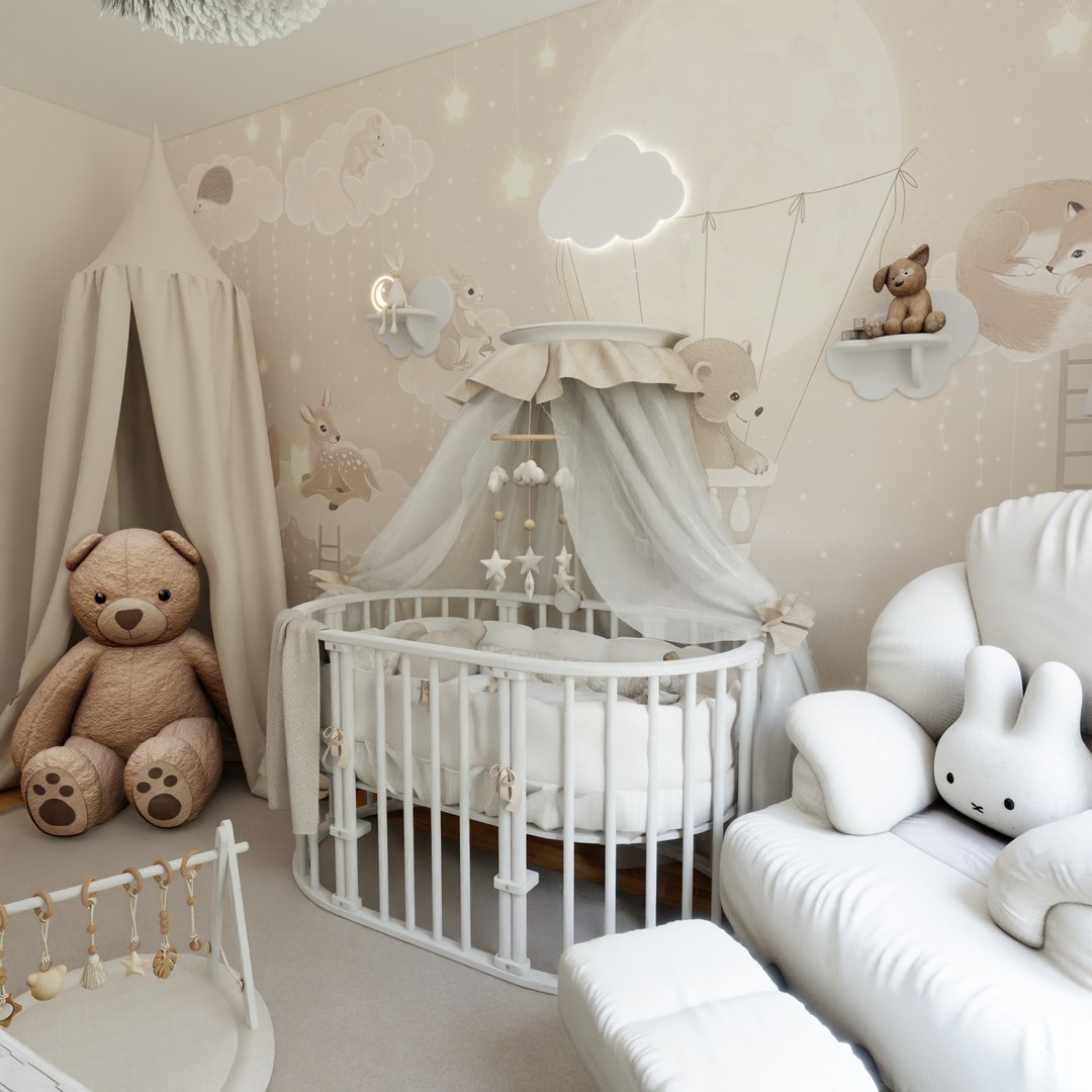 Baby Room 5 Blender Scene 3D Model - TurboSquid 2305274