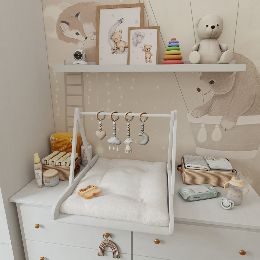 Baby Room 5 Blender Scene 3D Model - TurboSquid 2305274