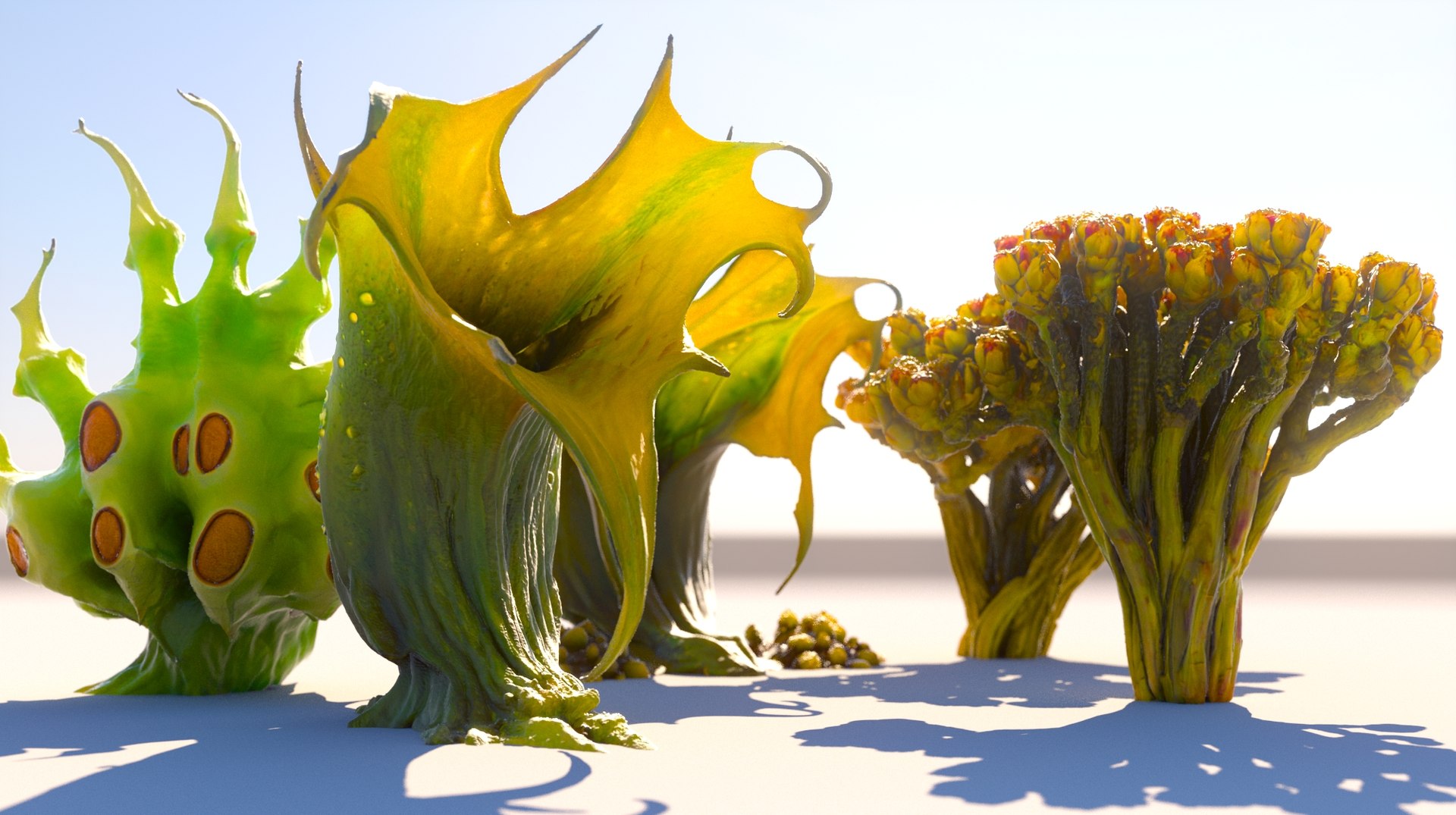 Alien Plants Pack 3D Model - TurboSquid 2406969