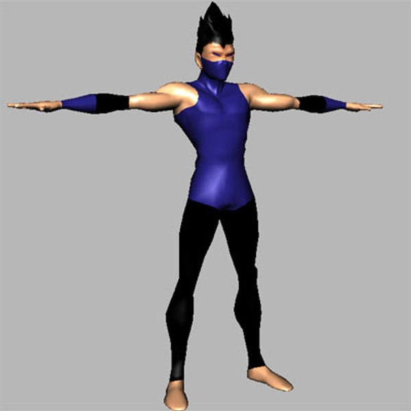 3d ninja character model
