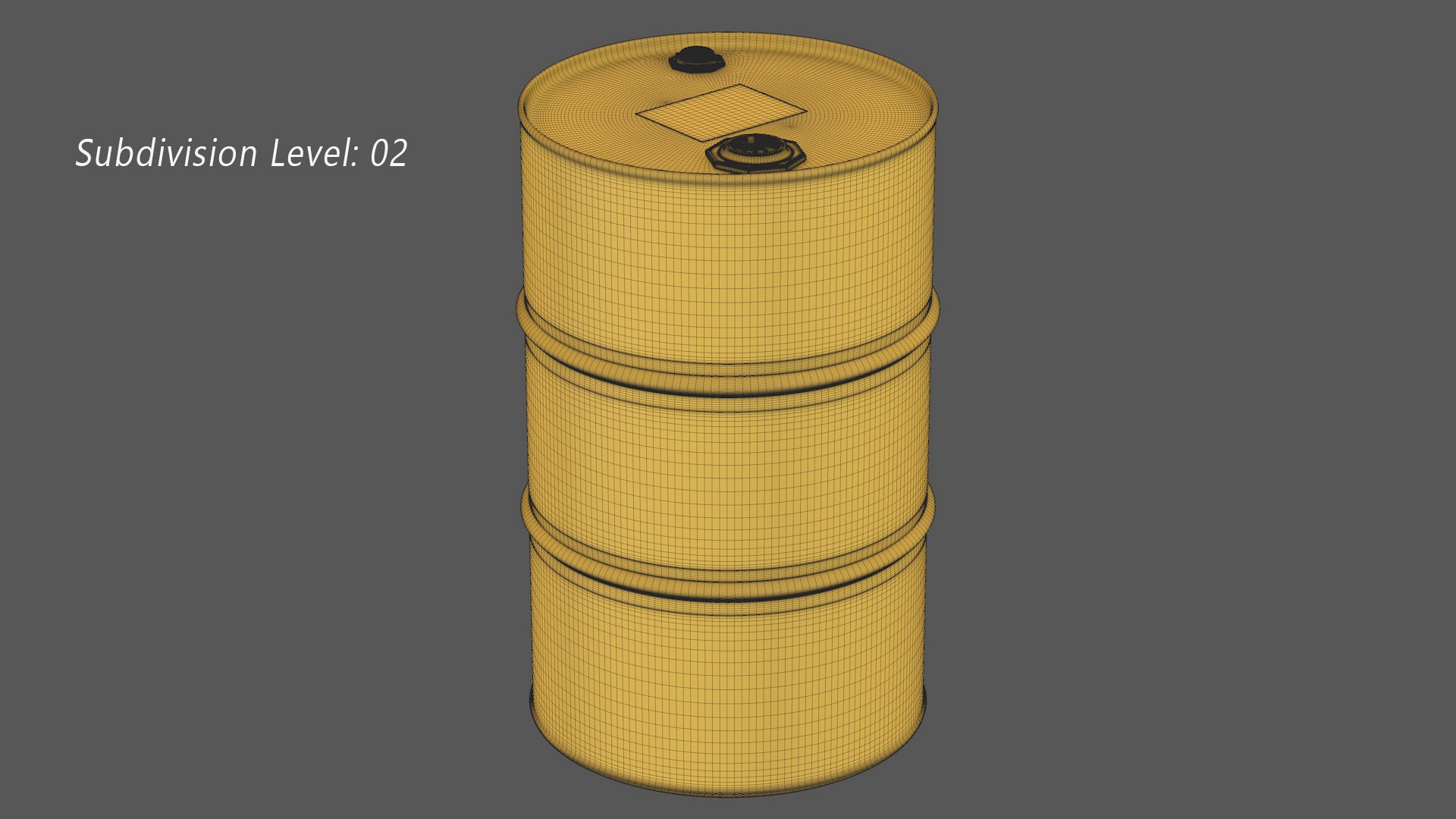 3D shell steel oil barrel model - TurboSquid 1546535