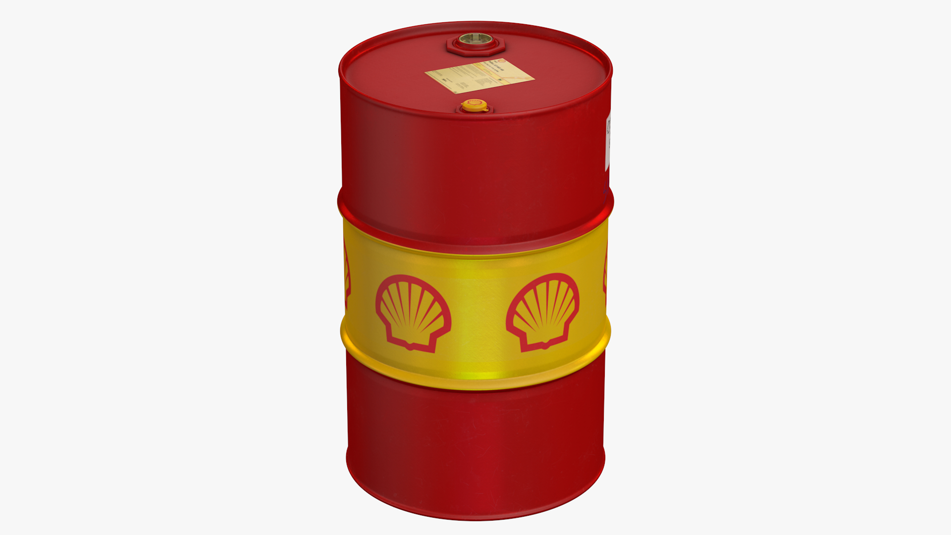 3D shell steel oil barrel model - TurboSquid 1546535