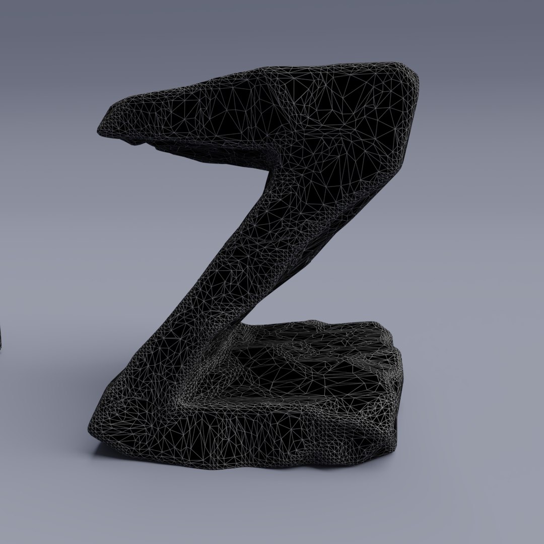 Letter Z 3D Model - TurboSquid 1398870