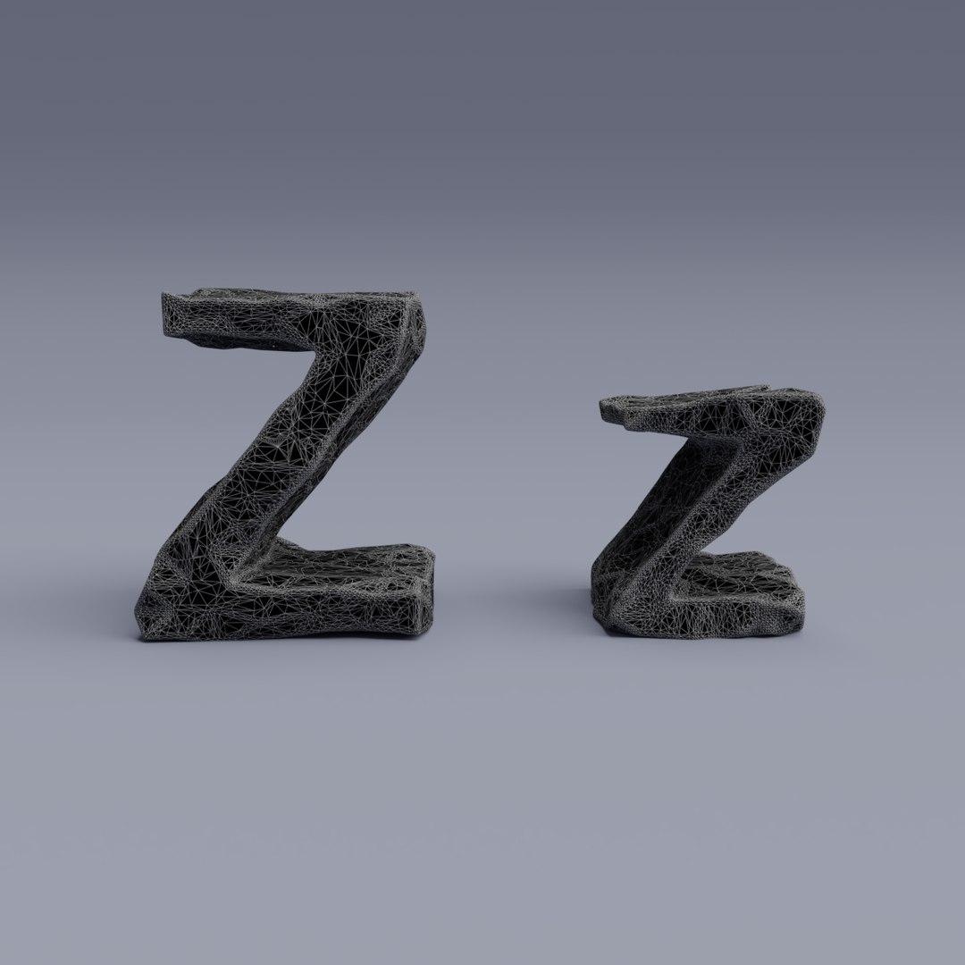 Letter Z 3D Model - TurboSquid 1398870