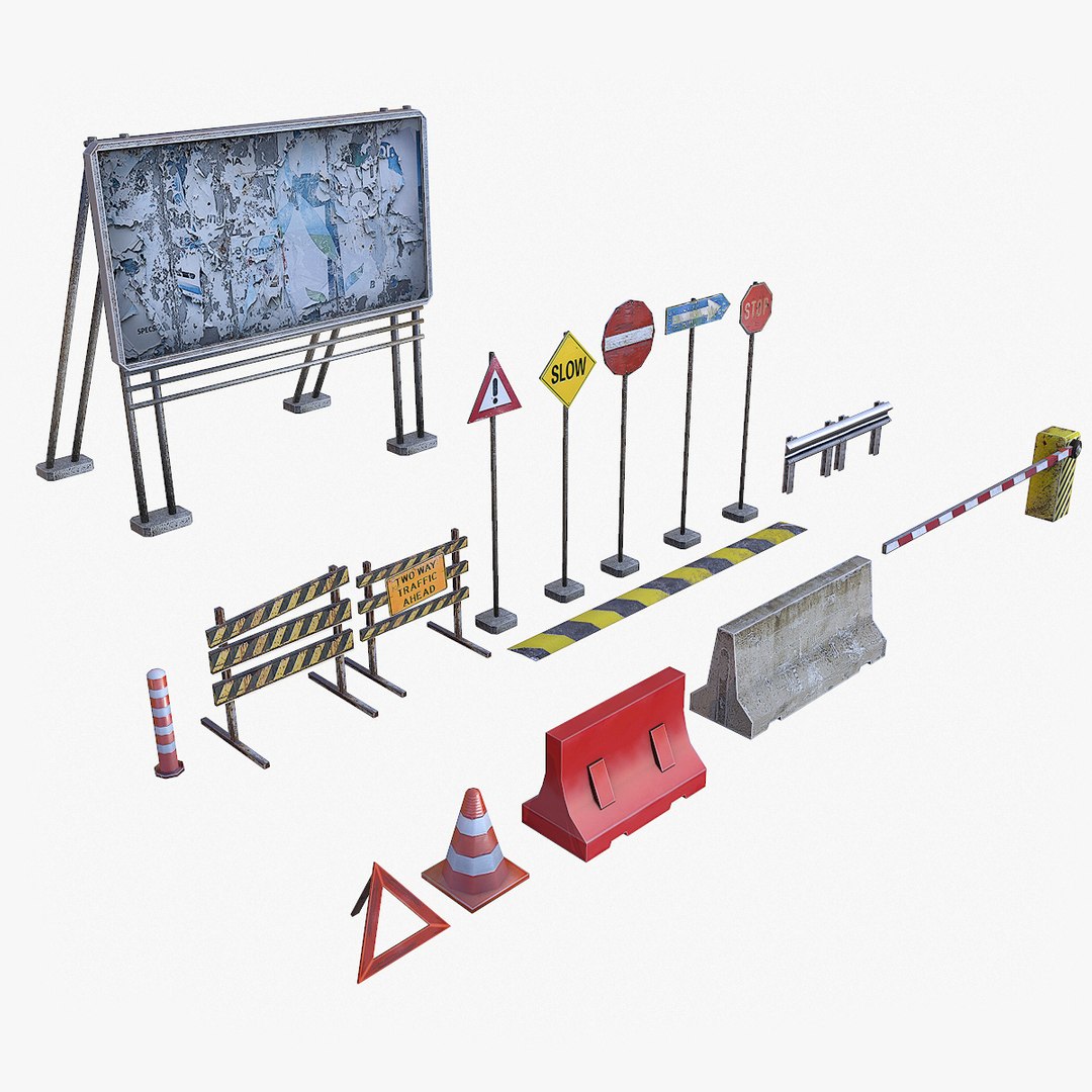 3d Road Props