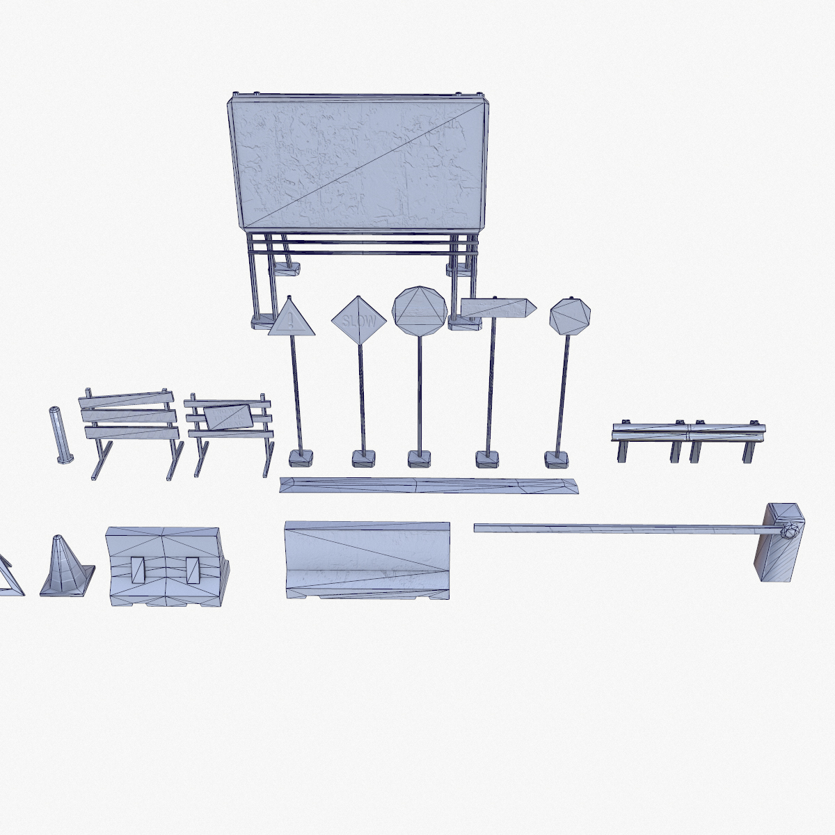 3d road props