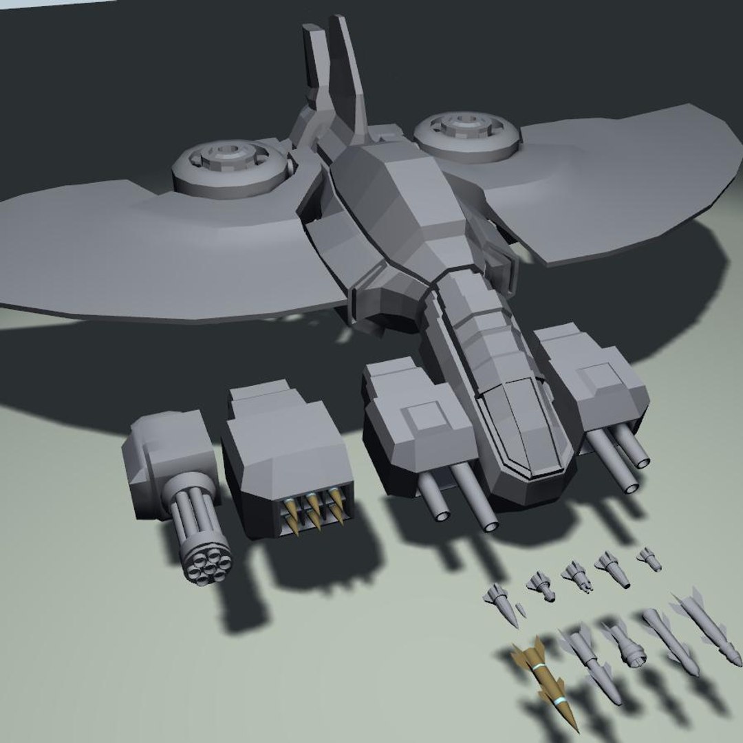Futuristic Gunship Scn Free
