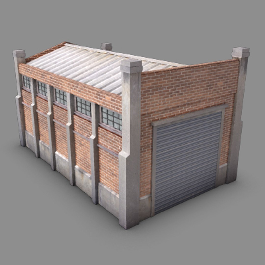 Warehouse Building 3d Model