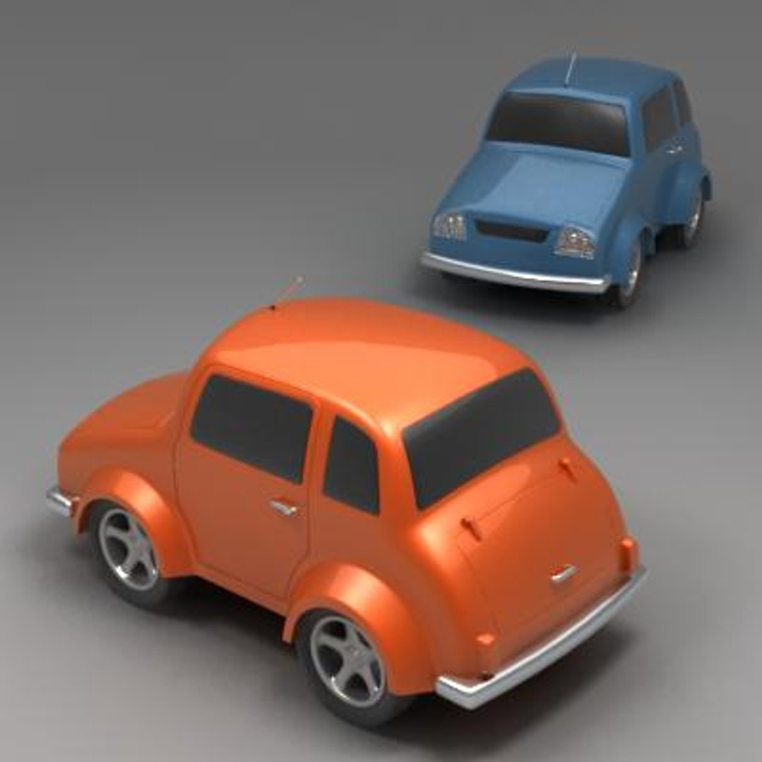 Cartoon Car 3d Model
