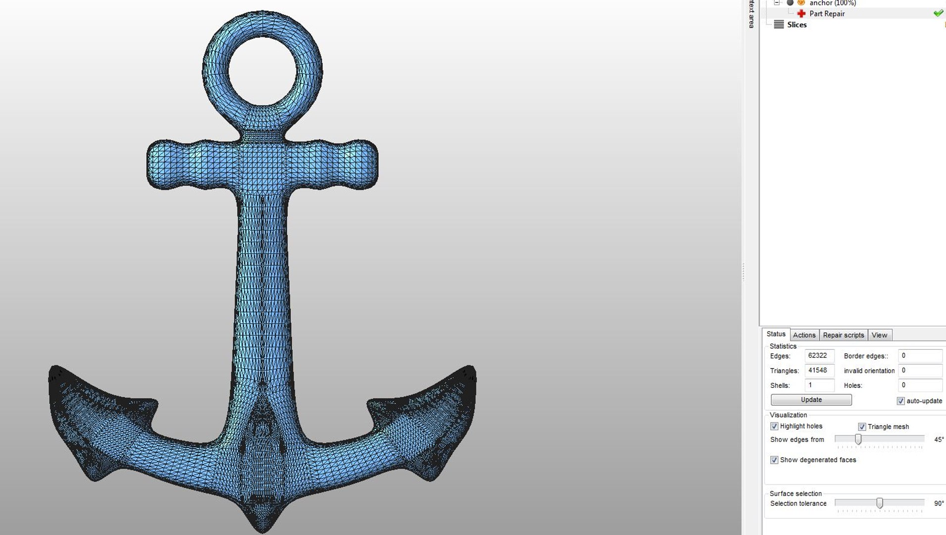 3d Anchors T-splines Model
