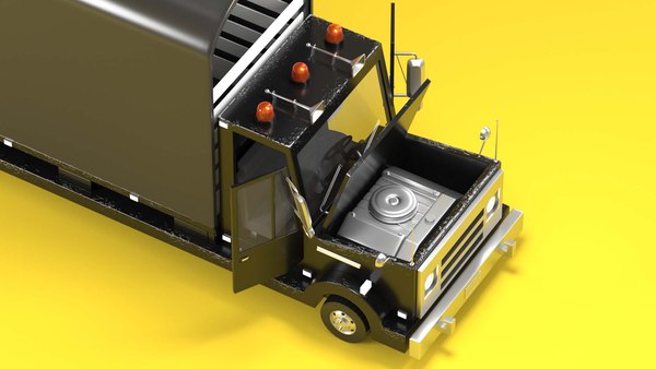 3D Duty Truck Cartoon - TurboSquid 1808542