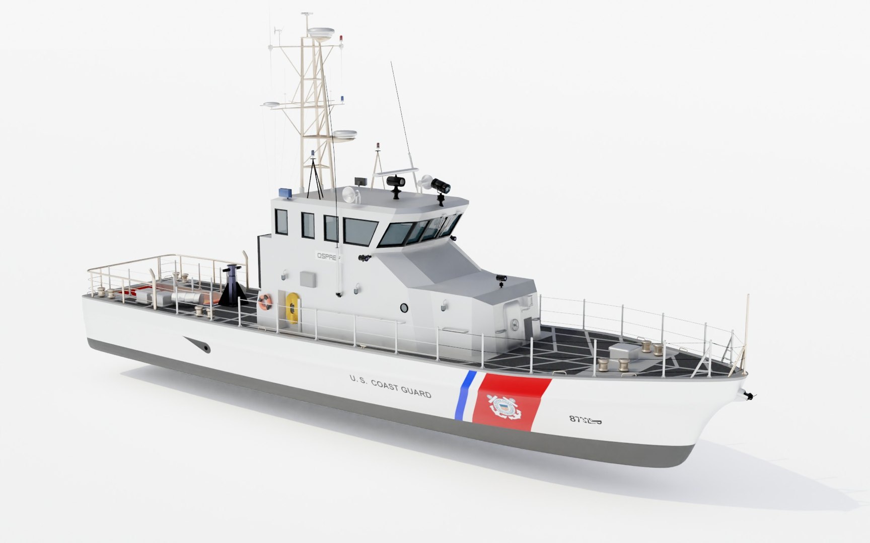 coast guard s patrol 3d model