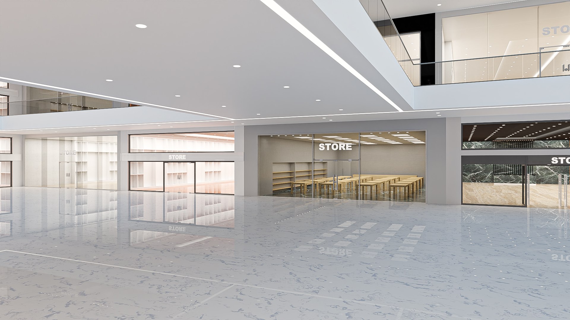 3D model Mall interior 04 - TurboSquid 2134451