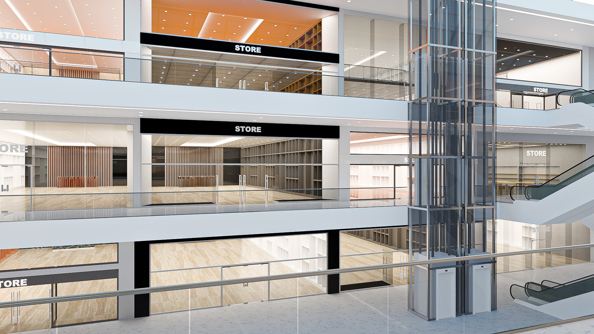 3D model Mall interior 04 - TurboSquid 2134451