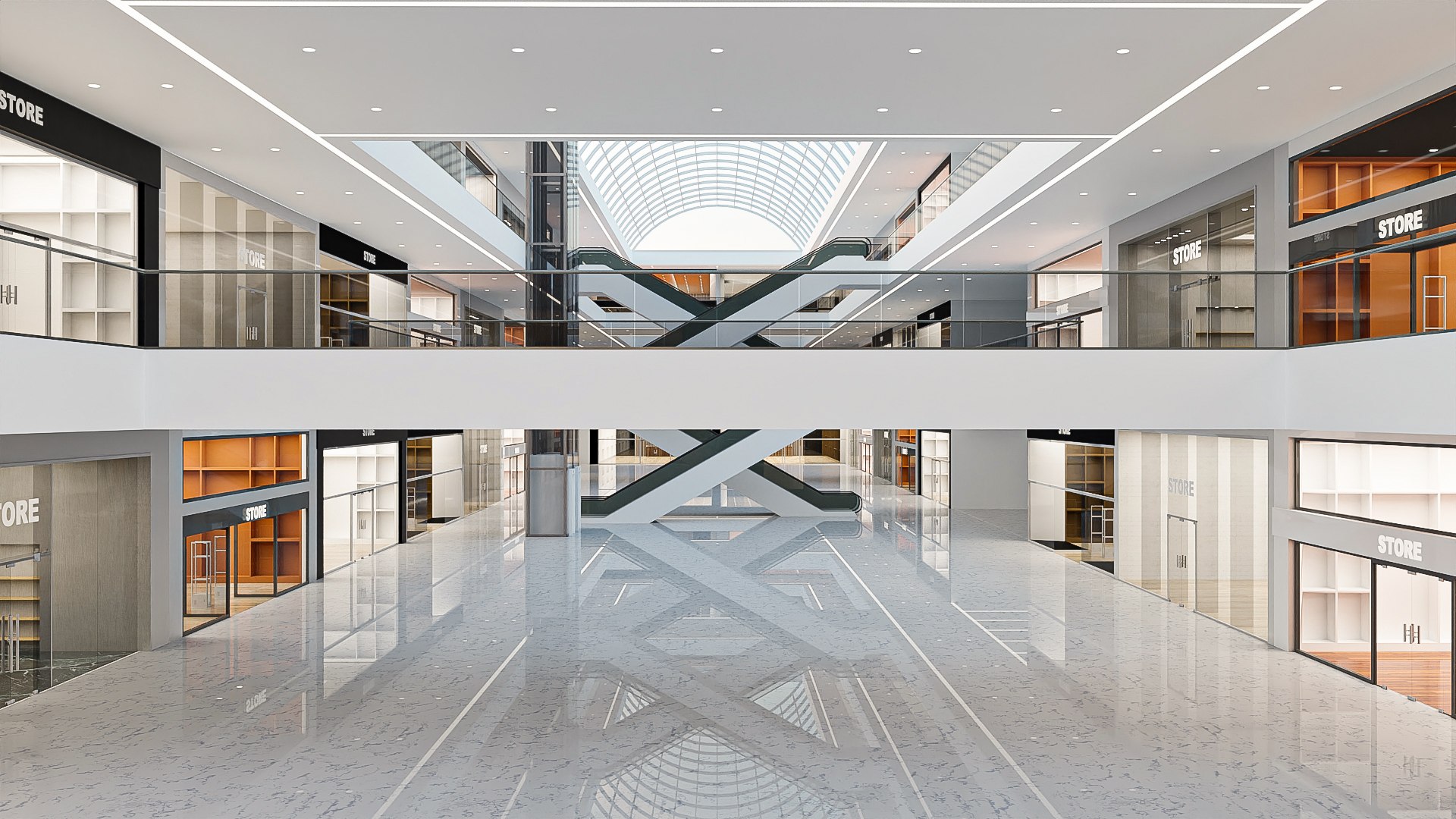 3D model Mall interior 04 - TurboSquid 2134451