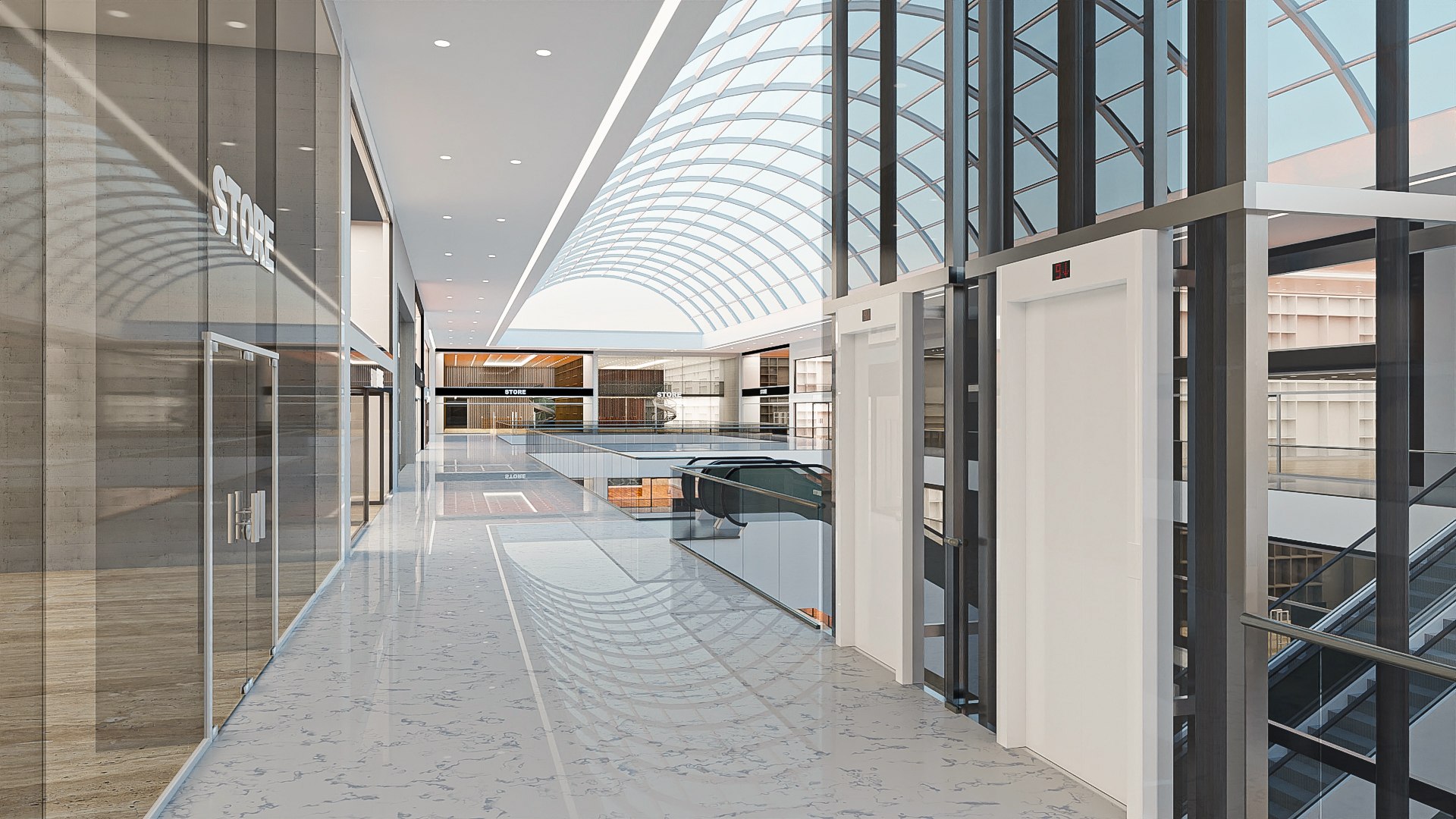 3D model Mall interior 04 - TurboSquid 2134451