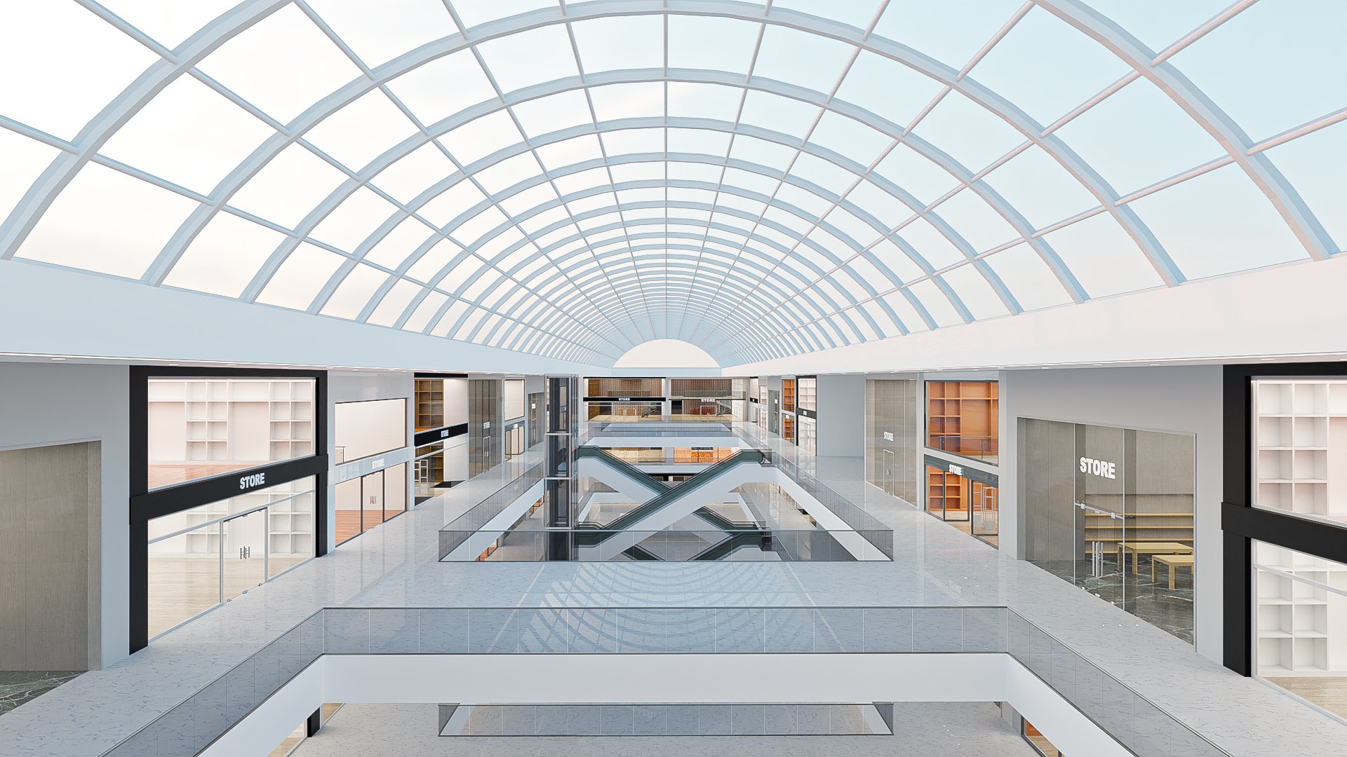 3D model Mall interior 04 - TurboSquid 2134451