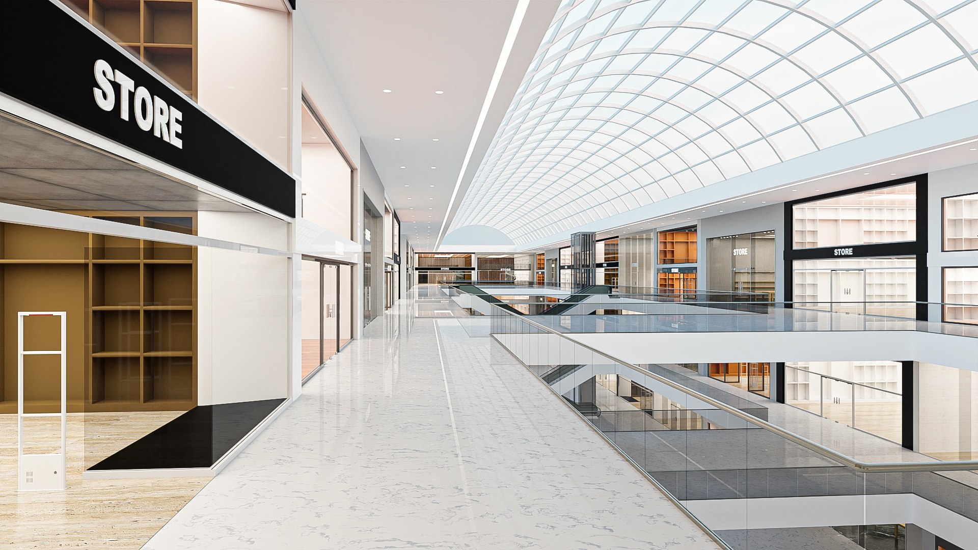 3D model Mall interior 04 - TurboSquid 2134451