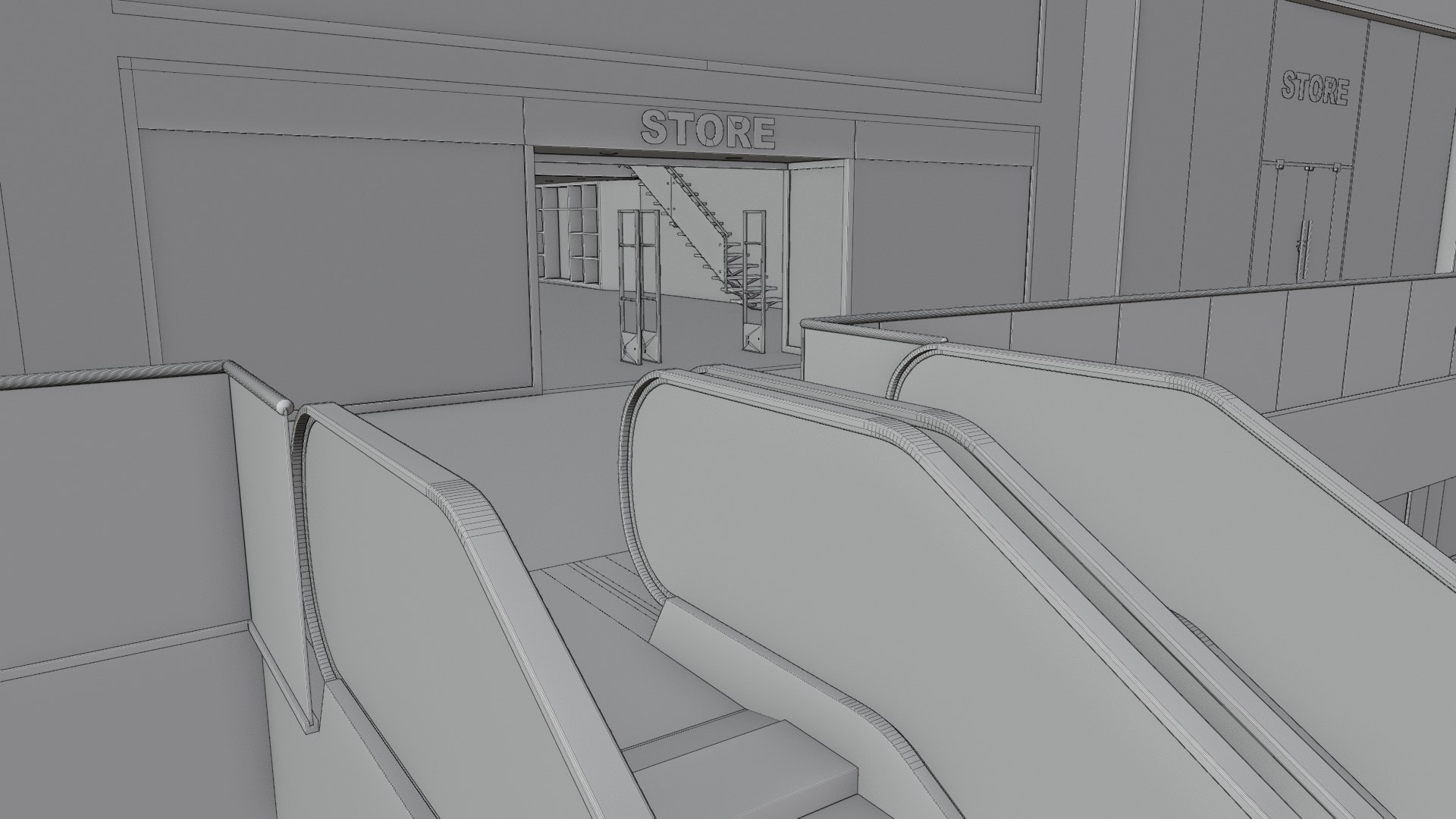 3D model Mall interior 04 - TurboSquid 2134451
