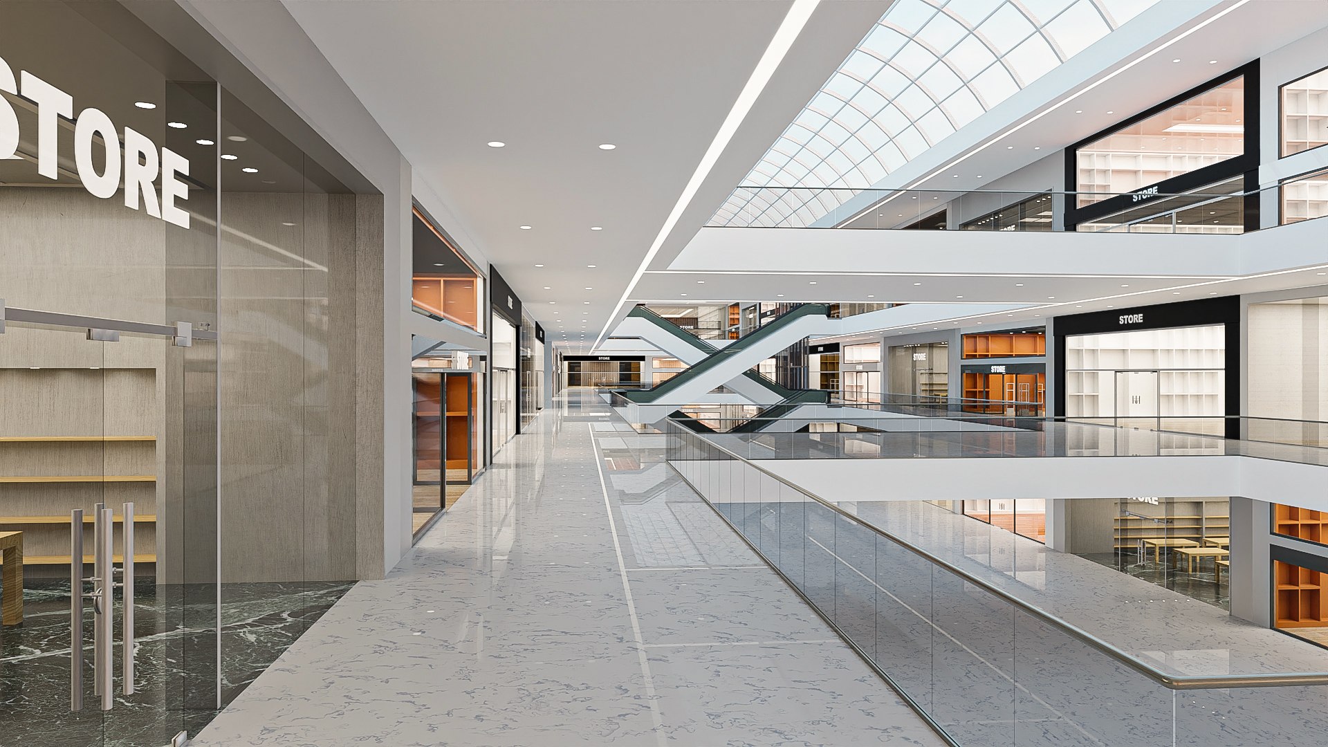 3D model Mall interior 04 - TurboSquid 2134451