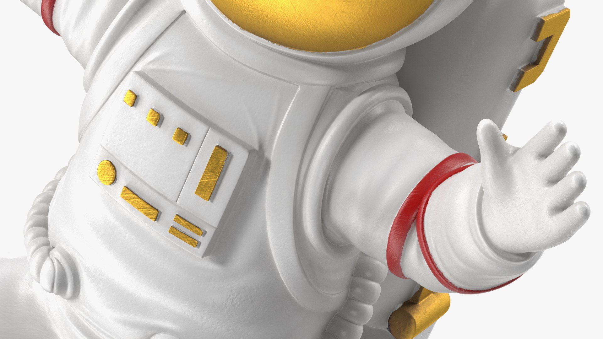 Spaceman Toy Character White Dancing Pose model - TurboSquid 1907981