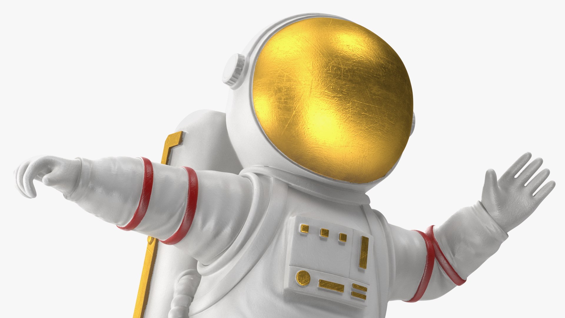 Spaceman Toy Character White Dancing Pose model - TurboSquid 1907981