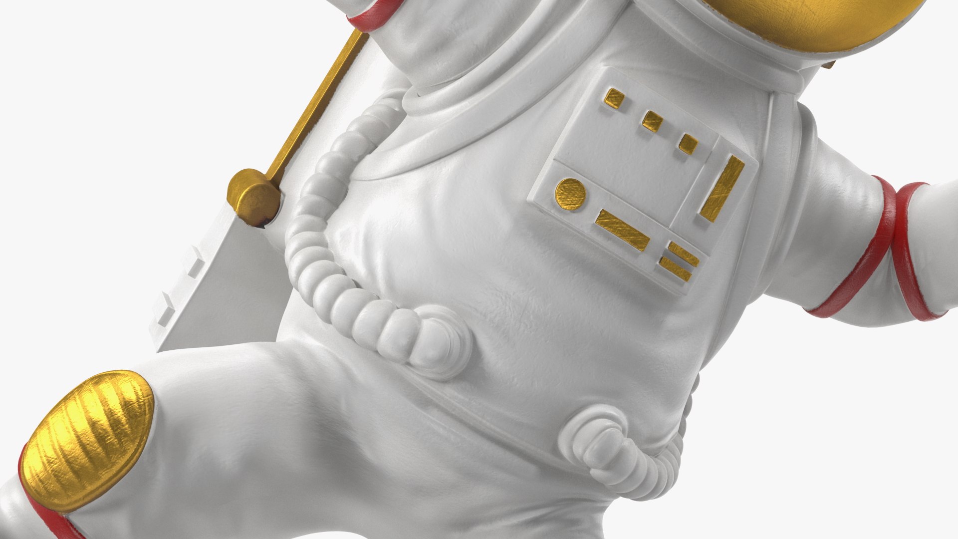 Spaceman Toy Character White Dancing Pose model - TurboSquid 1907981