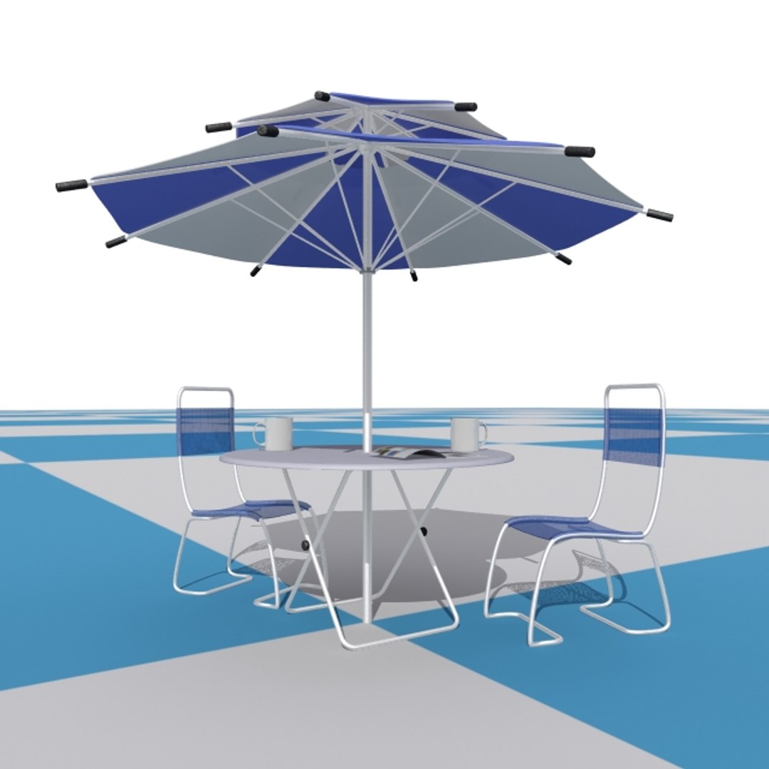 max beach parasol set