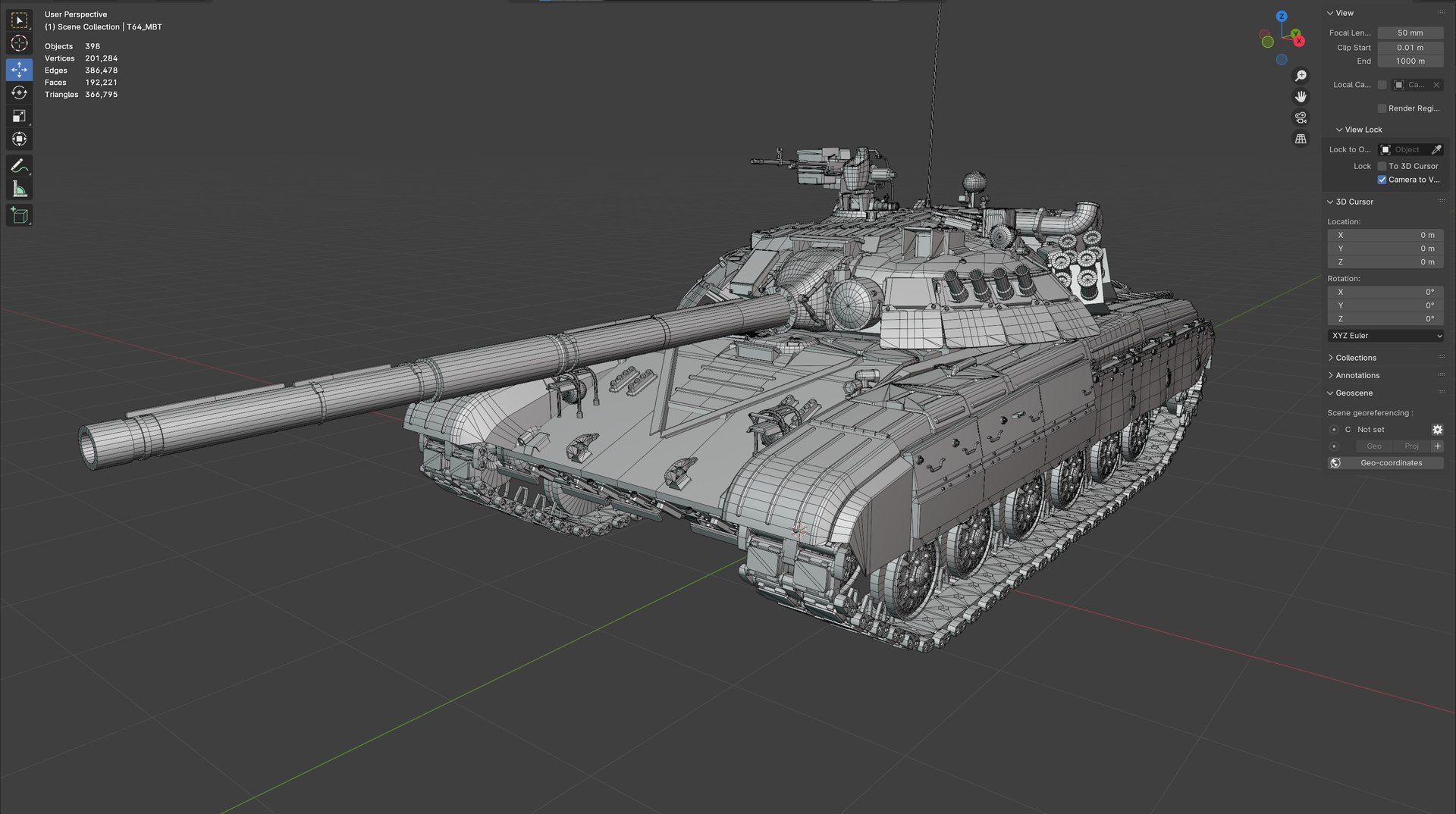 3D T64 Main Battle Tank - TurboSquid 2404636