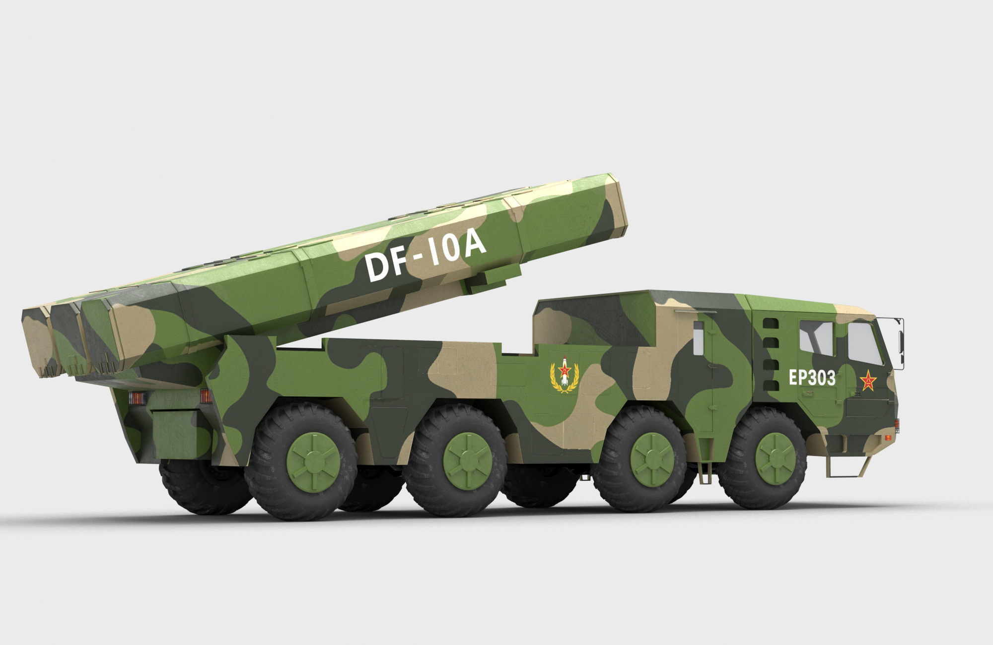 Chińska rakieta DF-10A Model 3D - TurboSquid 2335724